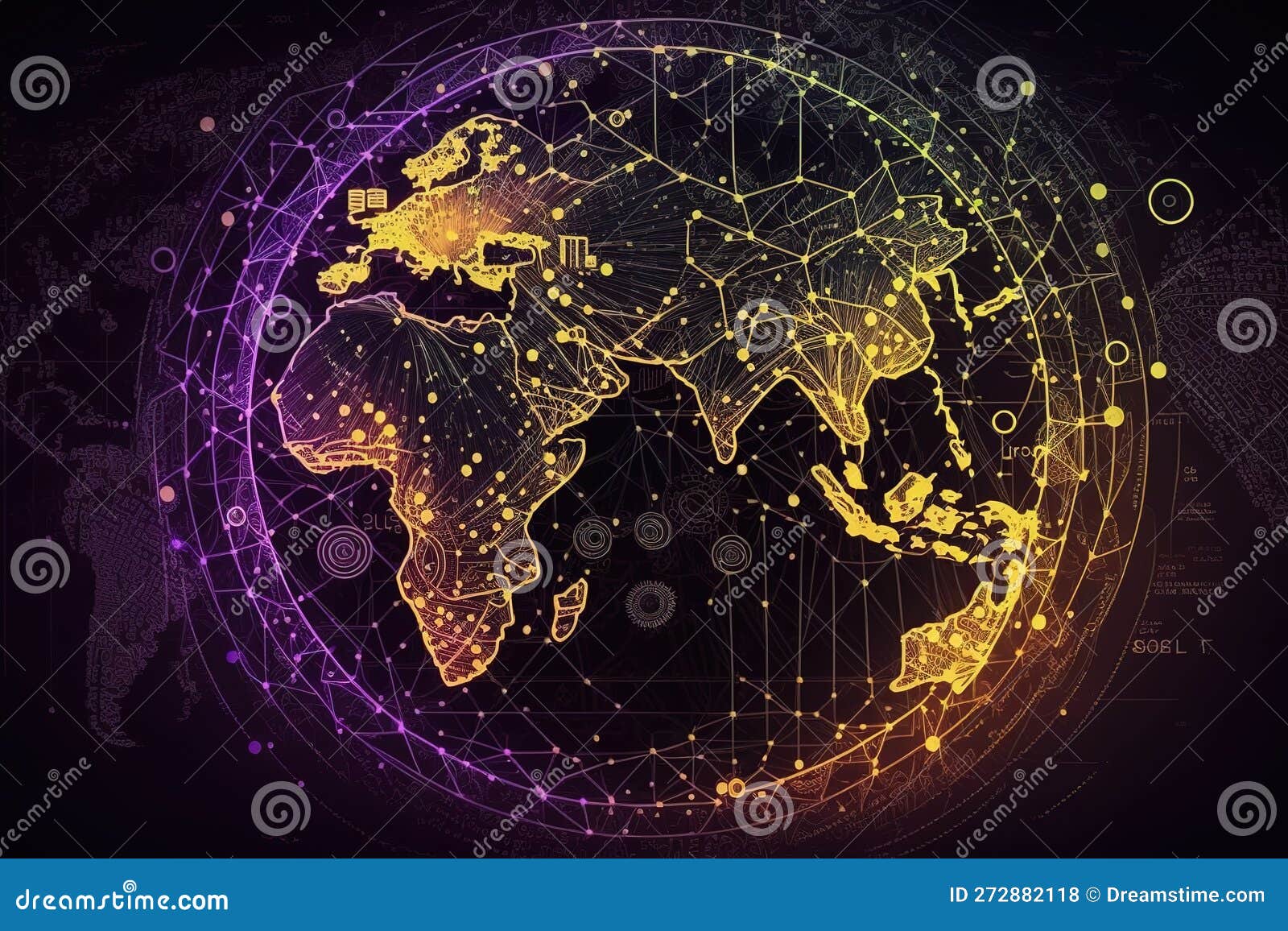 Digital World Design, Generative AI Stock Illustration - Illustration ...