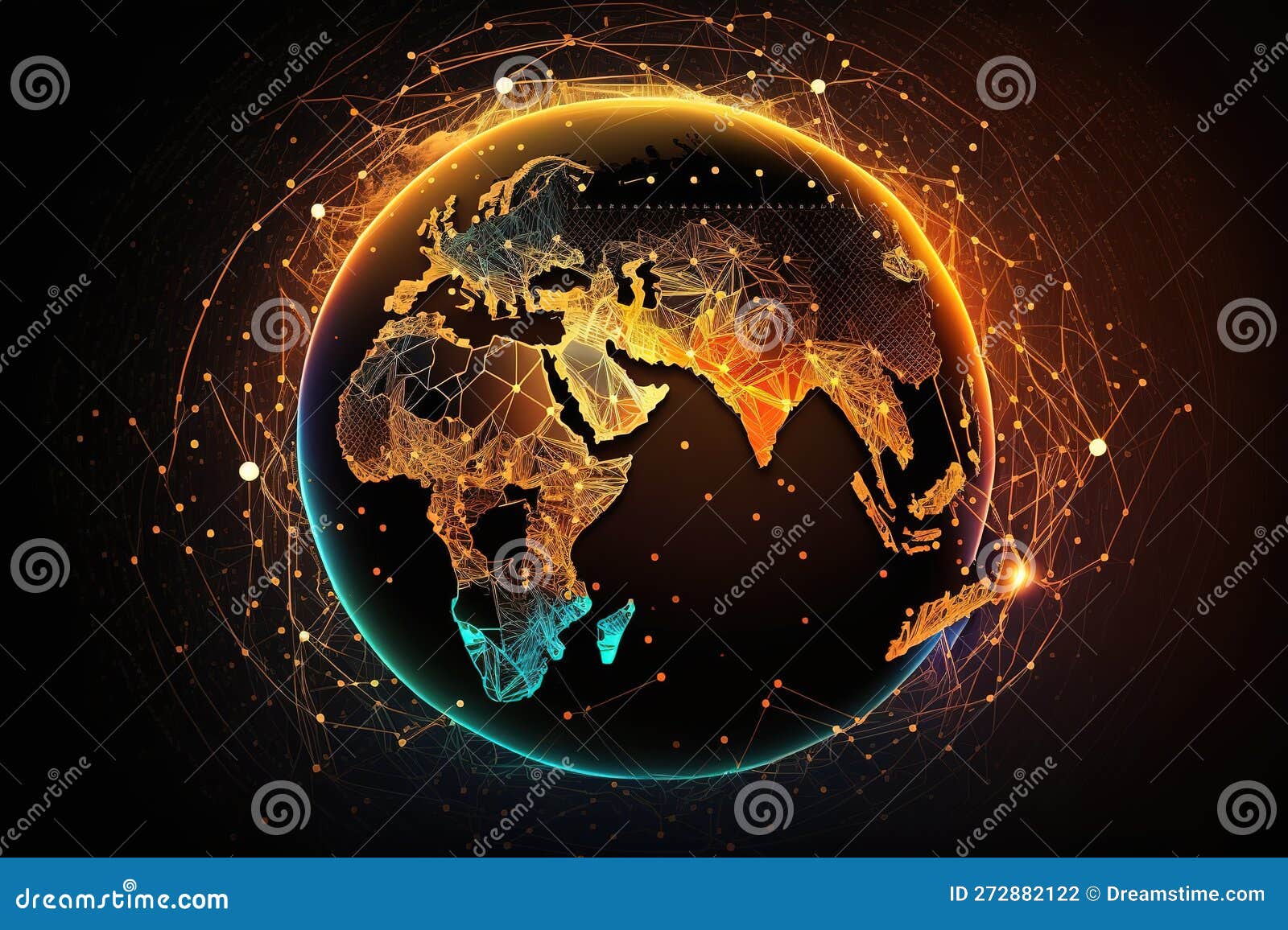 Digital World Design, Generative AI Stock Illustration - Illustration ...