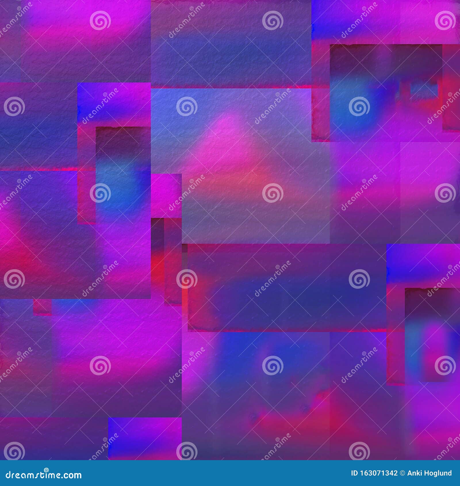 Abstract Digitally Generated Watercolor Background in Purple Pattern ...