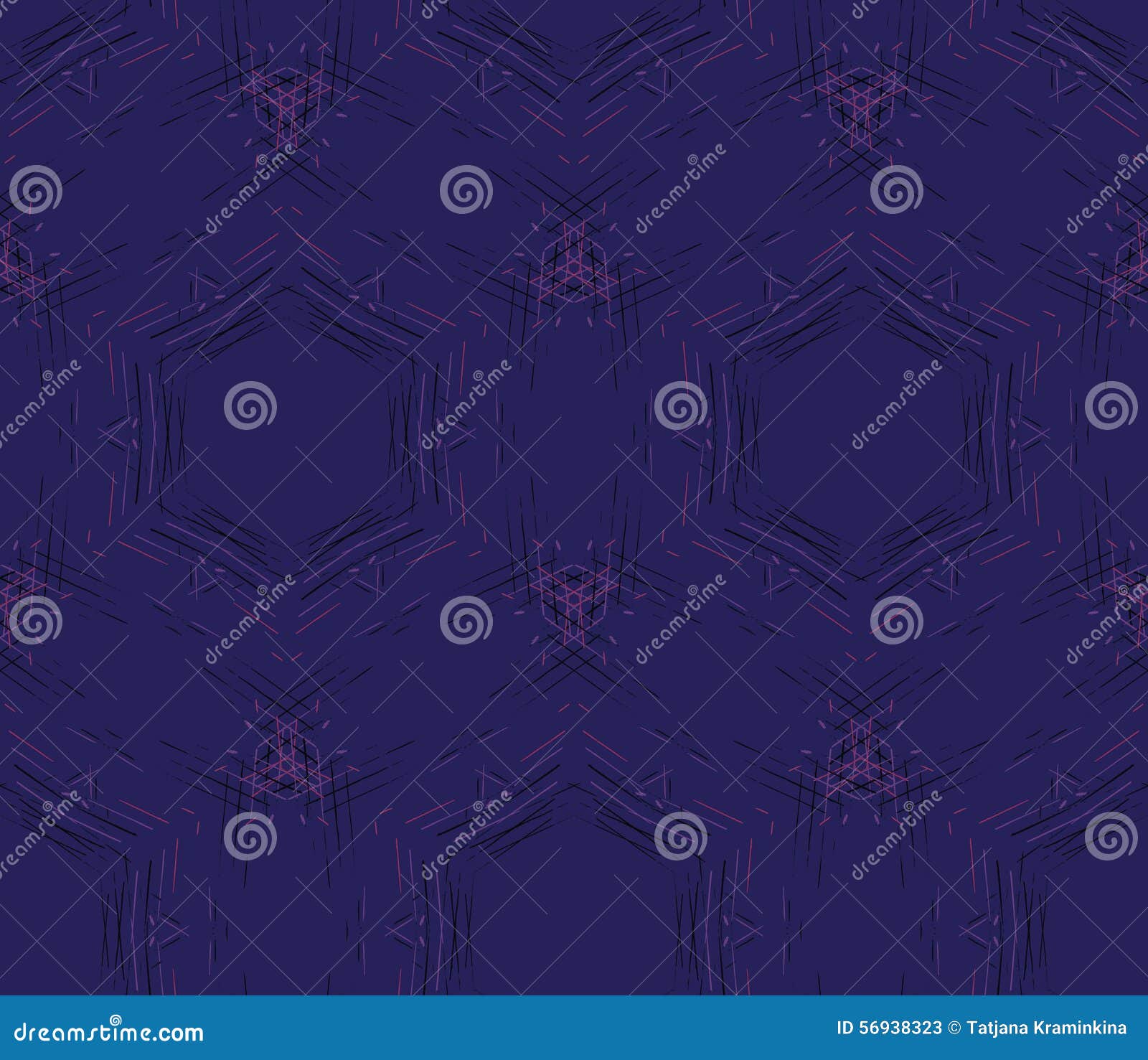 Abstract Dim Seamless Pattern of Lines on a Blue Stock Vector ...