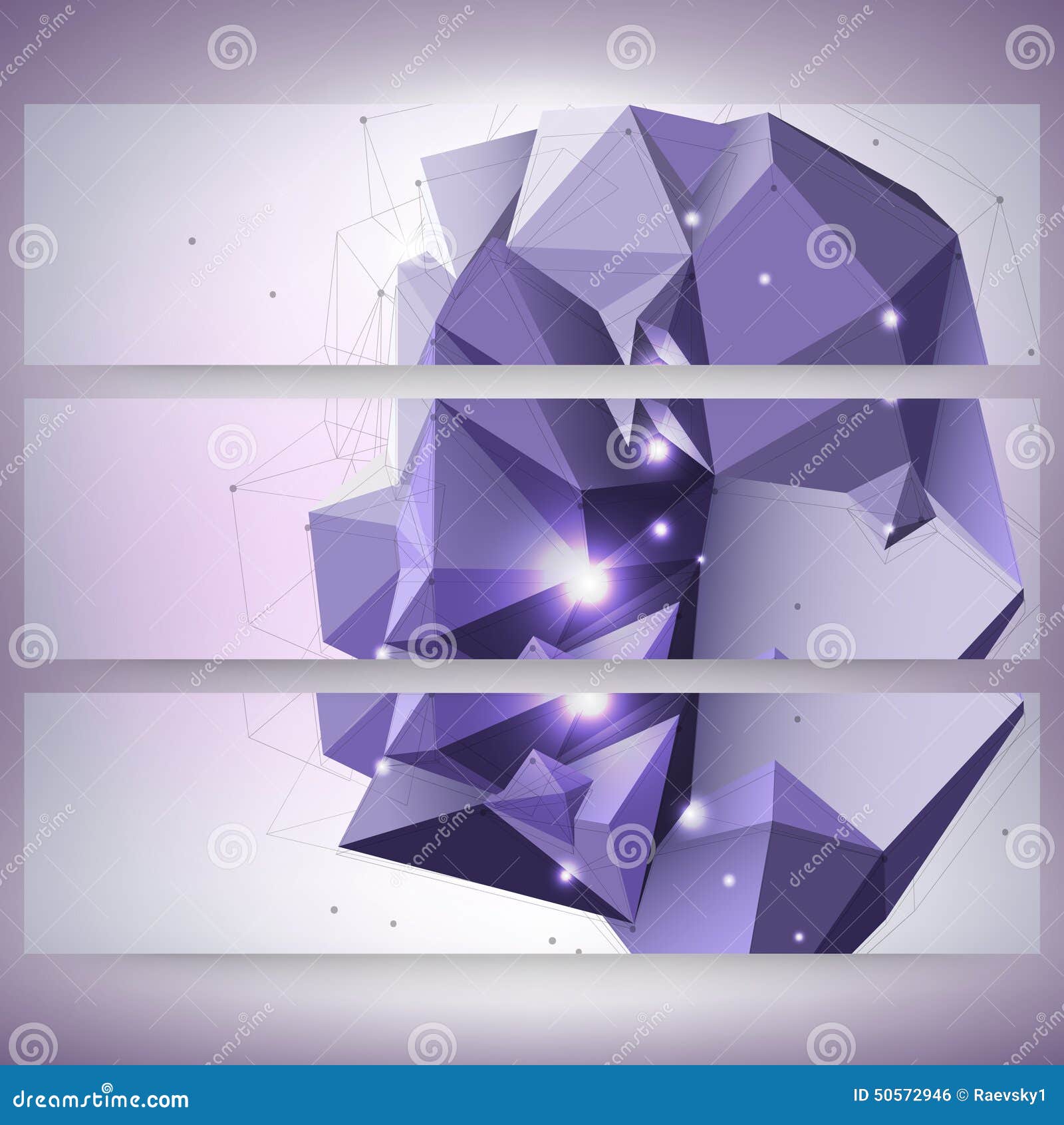 Abstract Dimensional Polygonal Geometric Stock Vector - Illustration of ...
