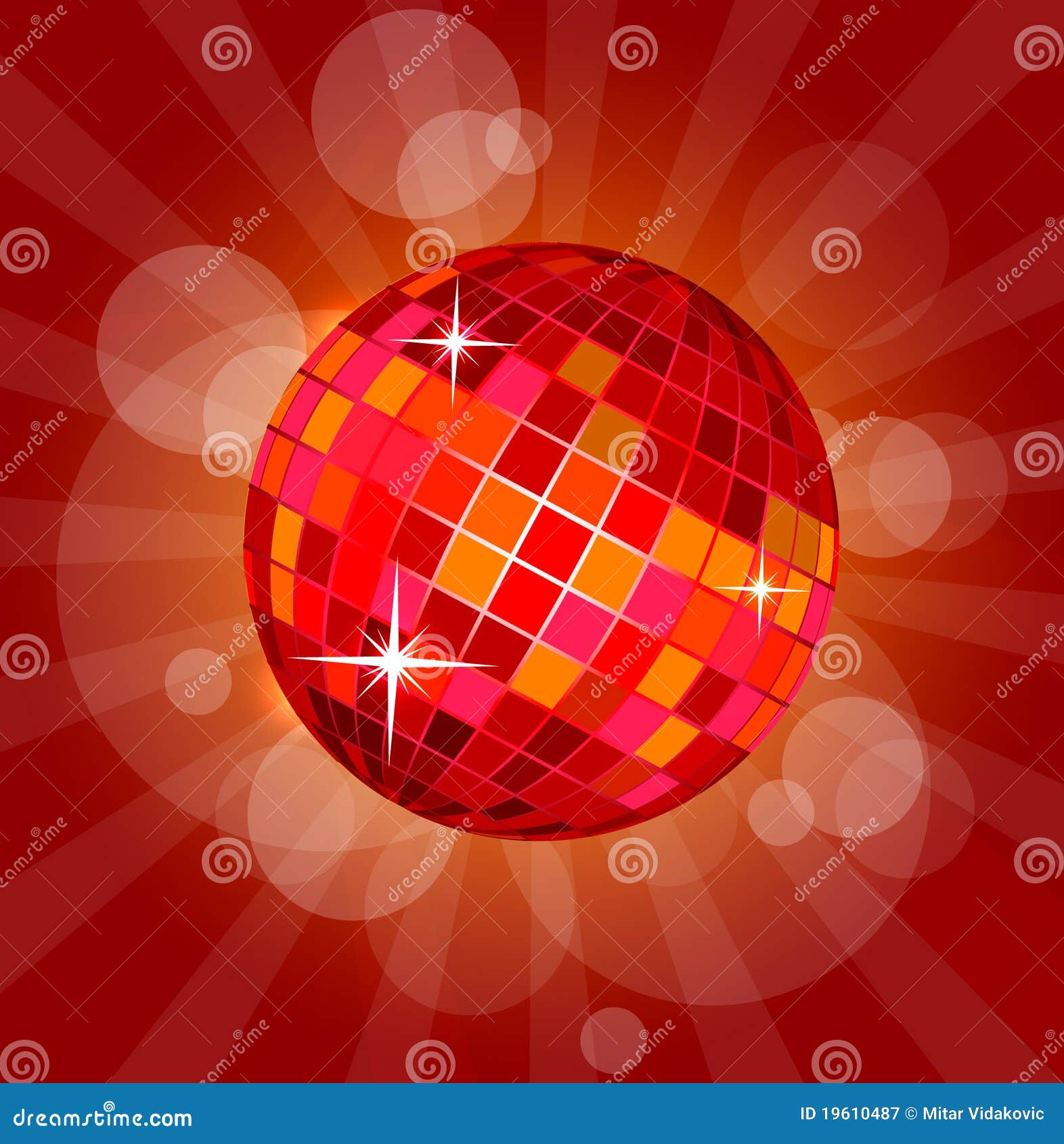 Abstract disco ball stock vector. Illustration of light - 19610487