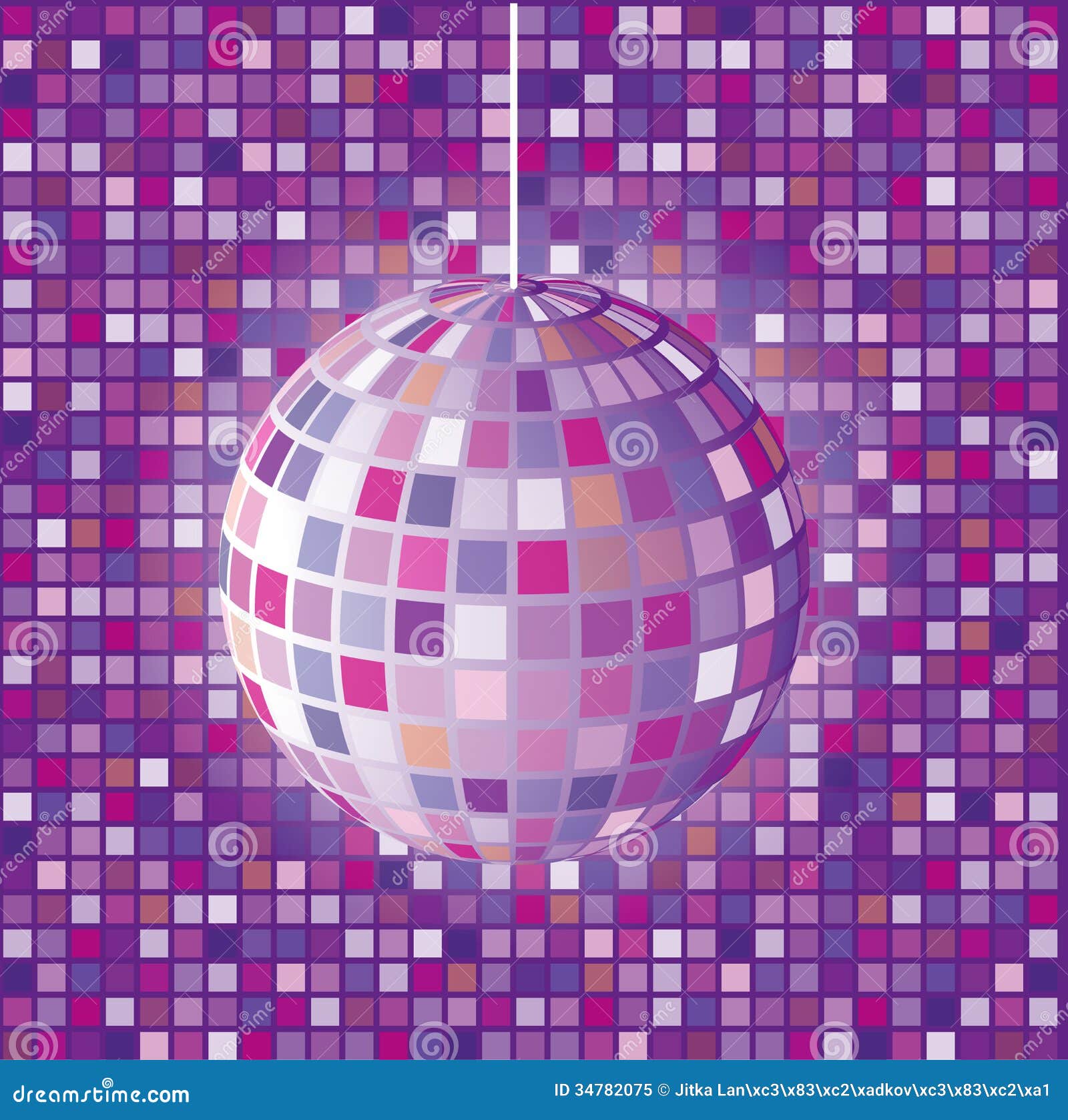 Abstract Disco Ball Background Stock Illustration - Illustration of ...