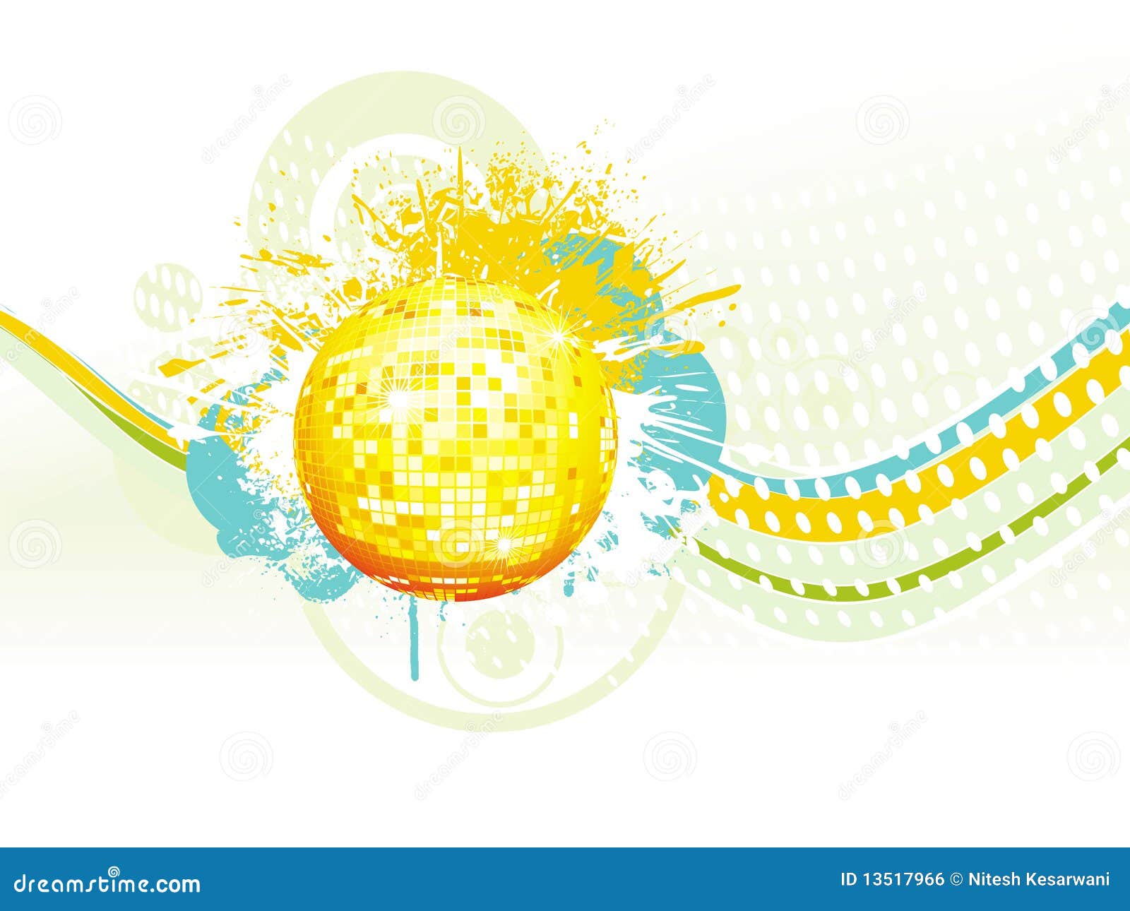 Abstract disco ball design stock vector. Illustration of reflection ...