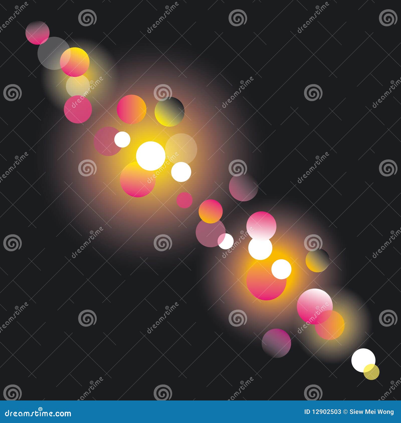 Abstract Disco Lights Dots Pattern Stock Vector - Illustration of ...