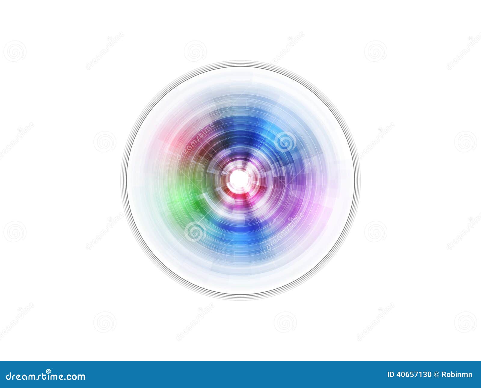 Abstract disk stock vector. Illustration of light, tech - 40657130