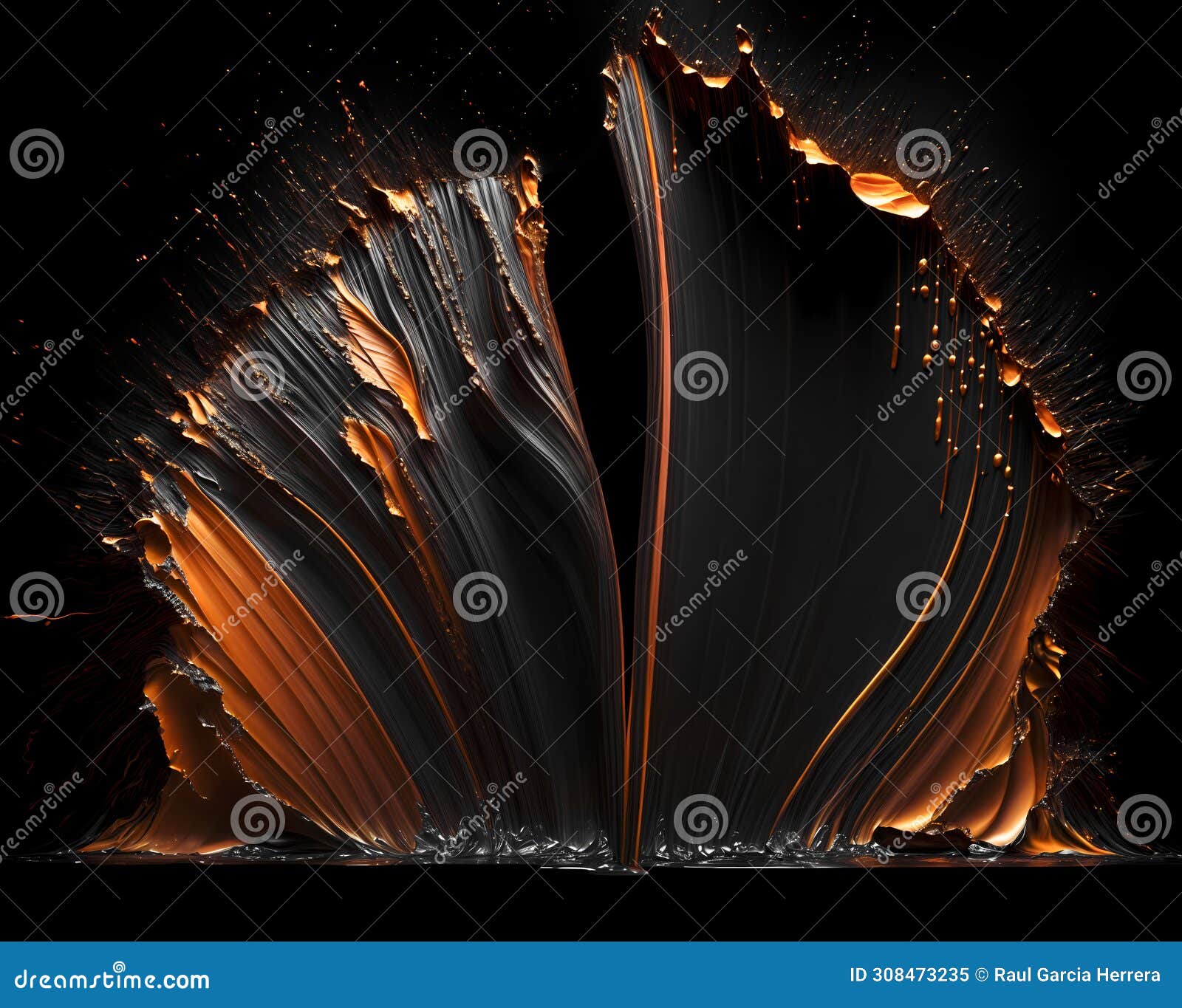 Abstract Dispersion Effect Background for Texture. Silver Splashing ...