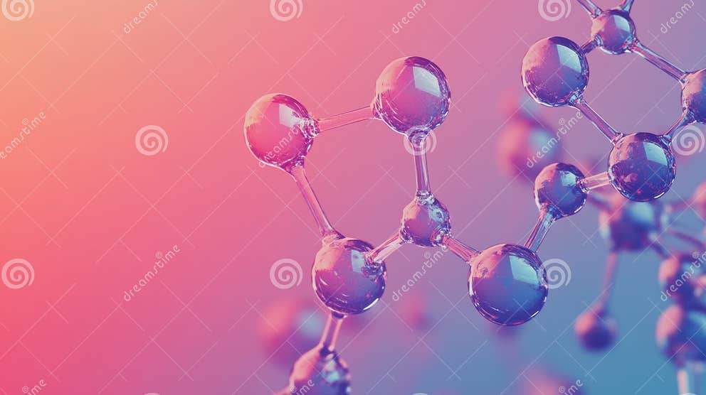 Abstract Display of Interconnected Molecules and Chemical Structures on ...