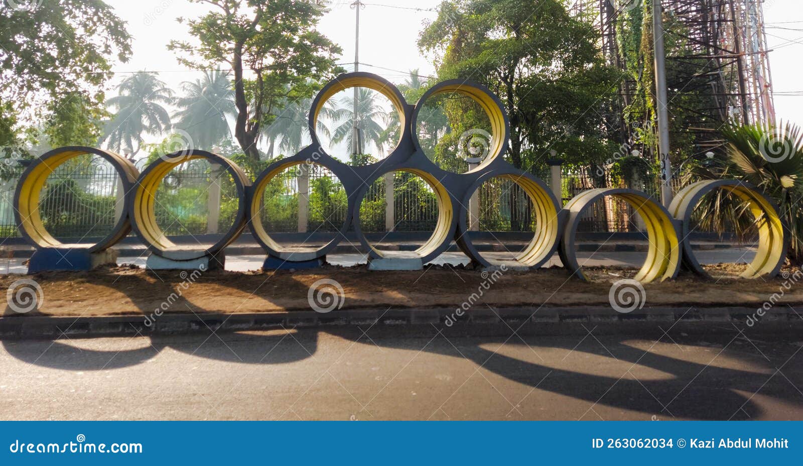 Abstract Displayed on the Road Side for Beautification of Calcutta ...