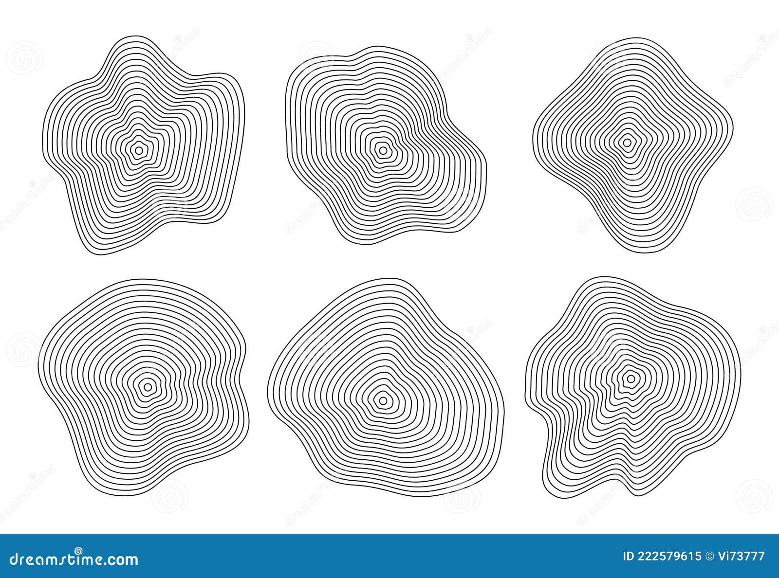 Distorted Lines. Wave Is A Distortion Effect. Optical Illusion. Lines ...