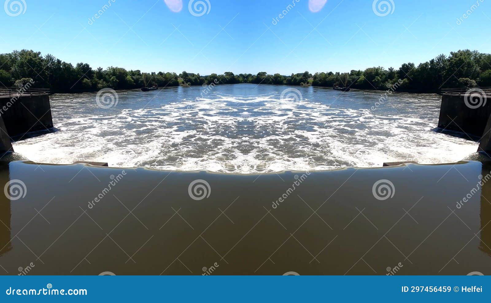 Abstract, Distorted and Magical Movements of a Mirror Image As an ...