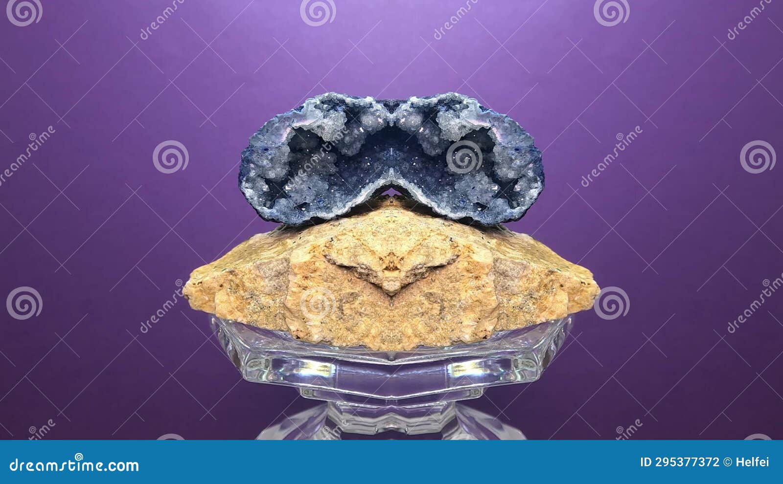 Abstract, Distorted and Magical Movements of a Mirrored Stone As an ...