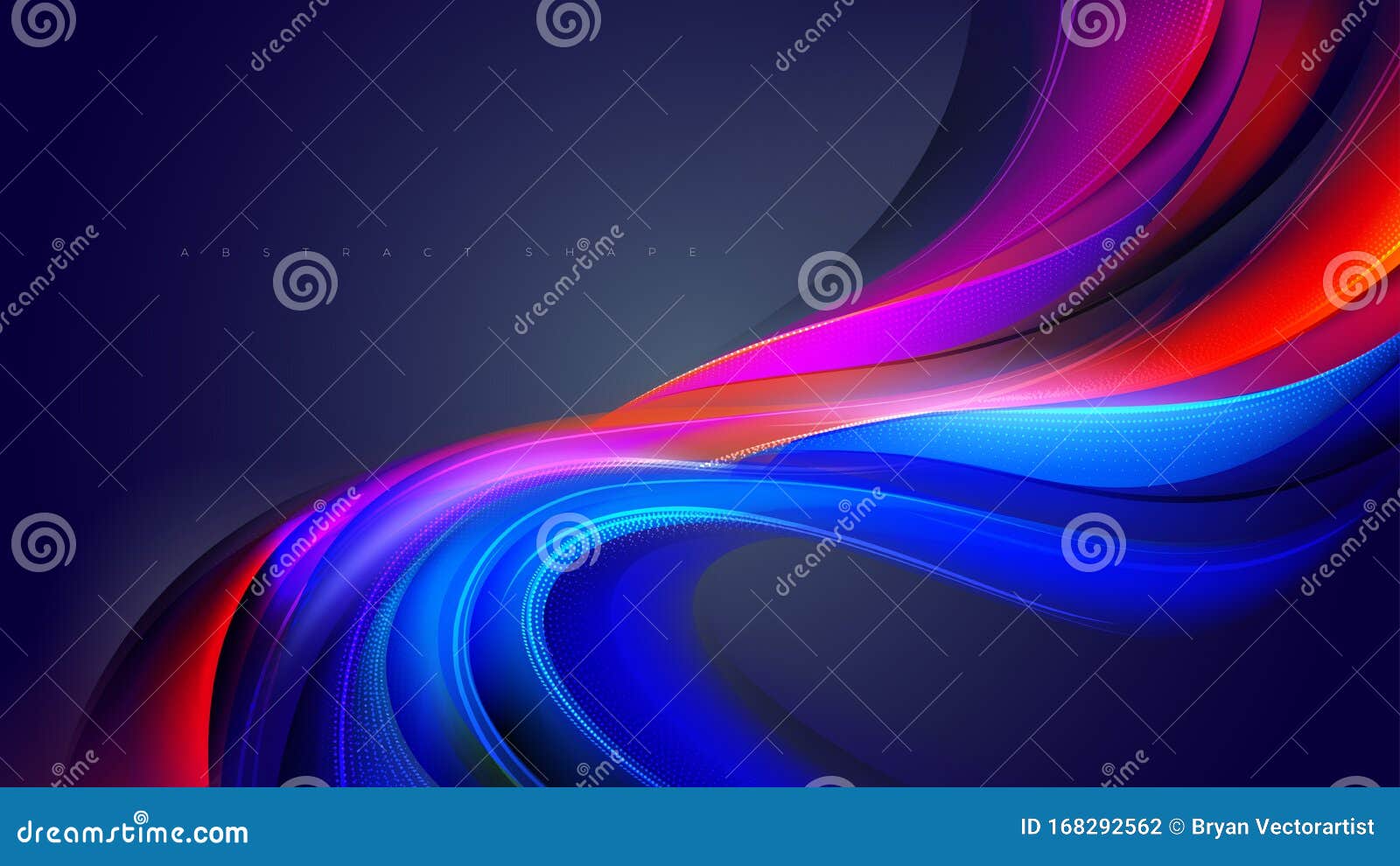Abstract Distorted Shape Background Stock Illustration - Illustration ...