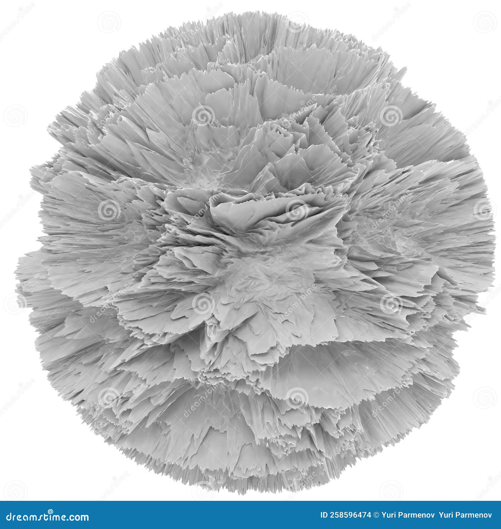 Abstract Distorted Strange Shape. Explosion of Spheres. Dynamical Scene ...