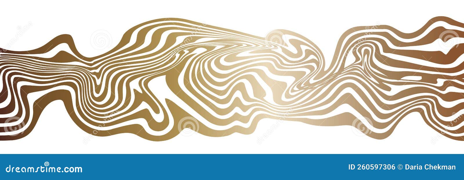 Abstract Distorted Wave Background.Stripes Gold Design Stock Vector ...