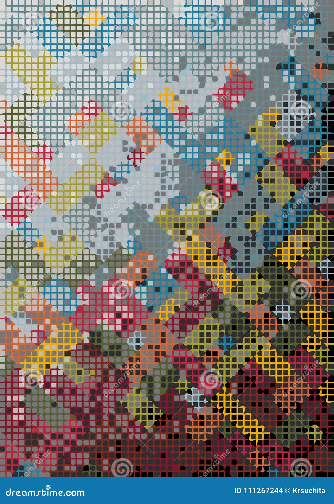 Abstract Distressed Checks Pattern Graphics with Geometric Background ...