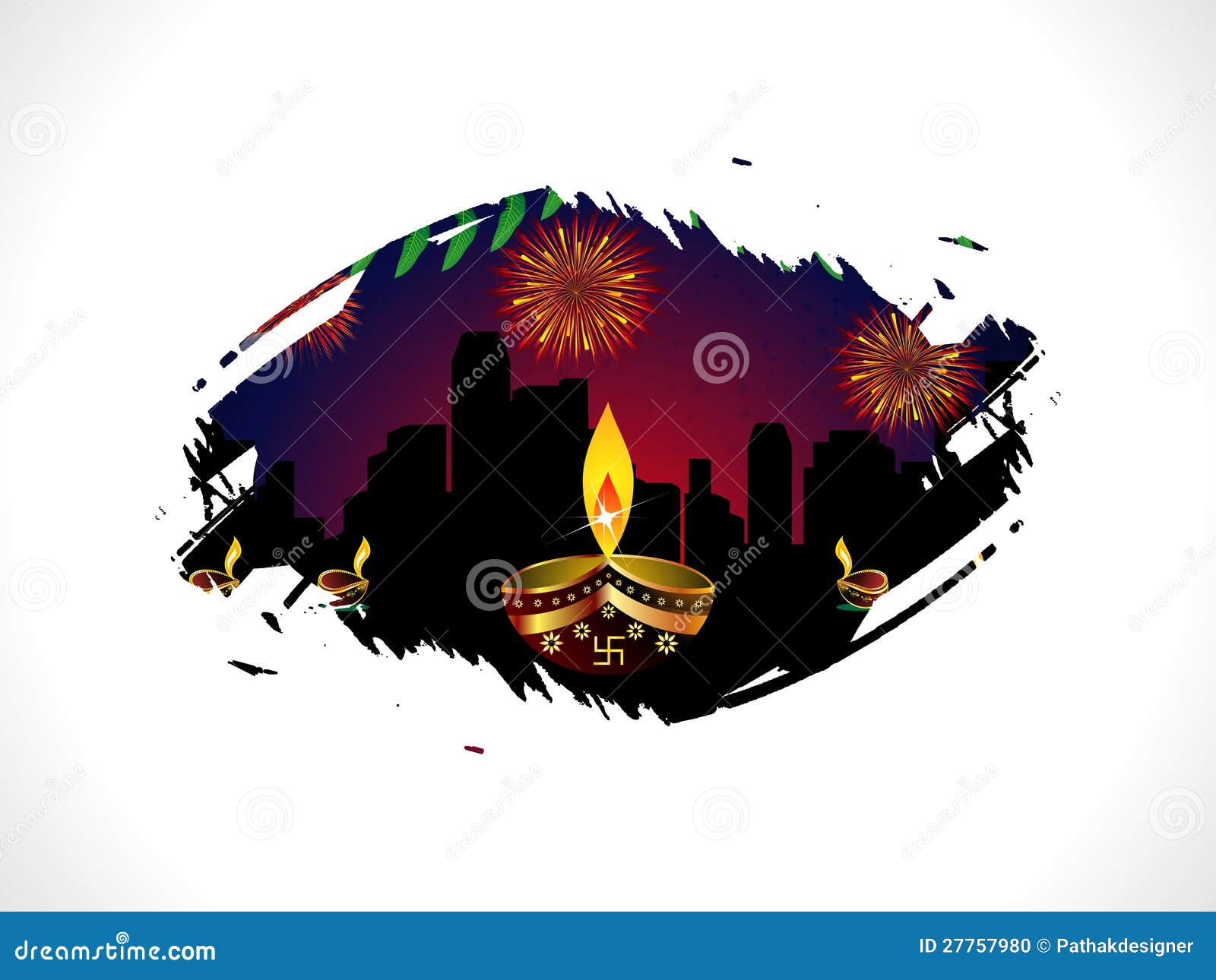 Abstract diwali template stock vector. Illustration of burst - 27757980