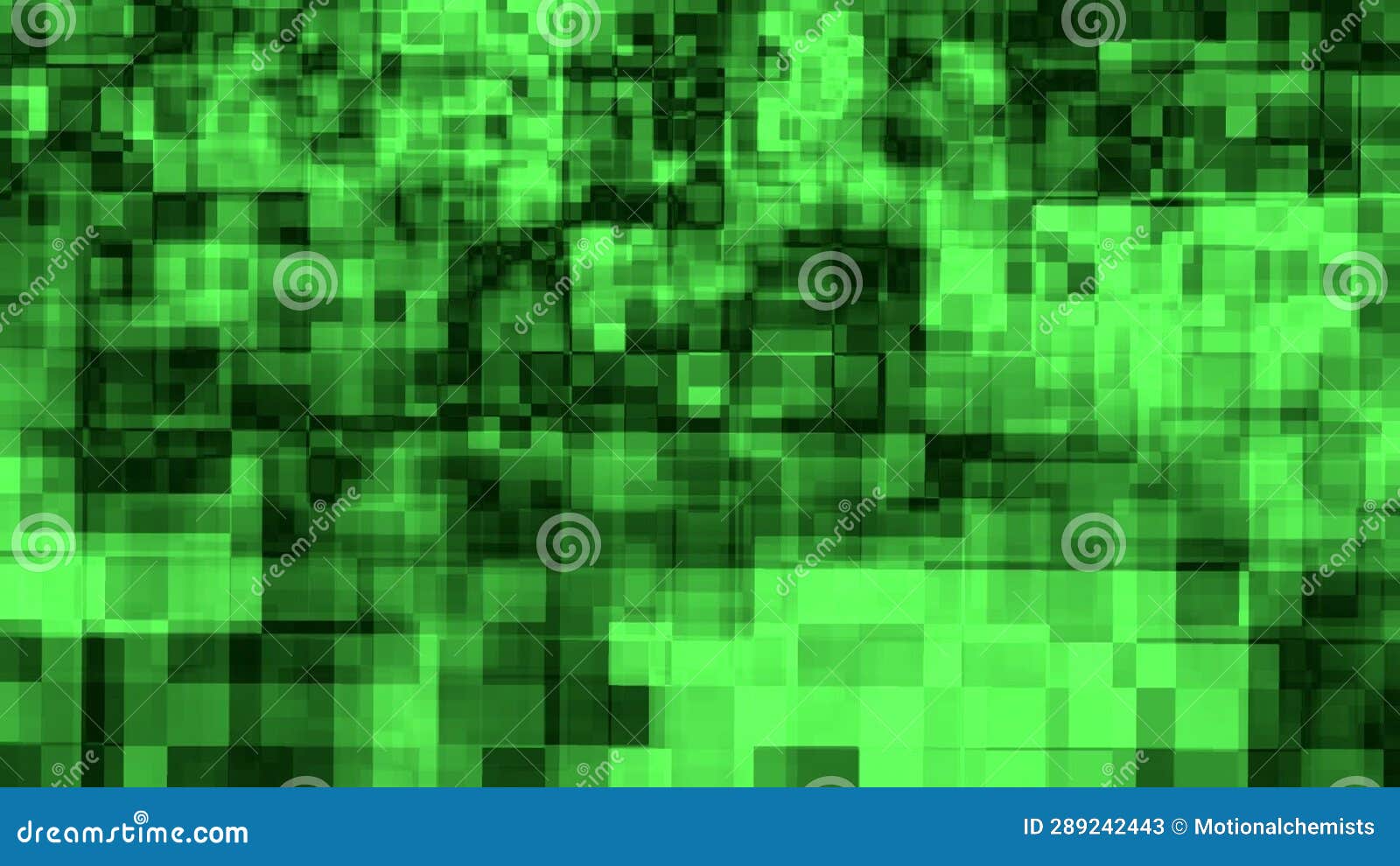 Digital Cube Matrix Futuristic Green Boxed Texture Motion Graphics ...