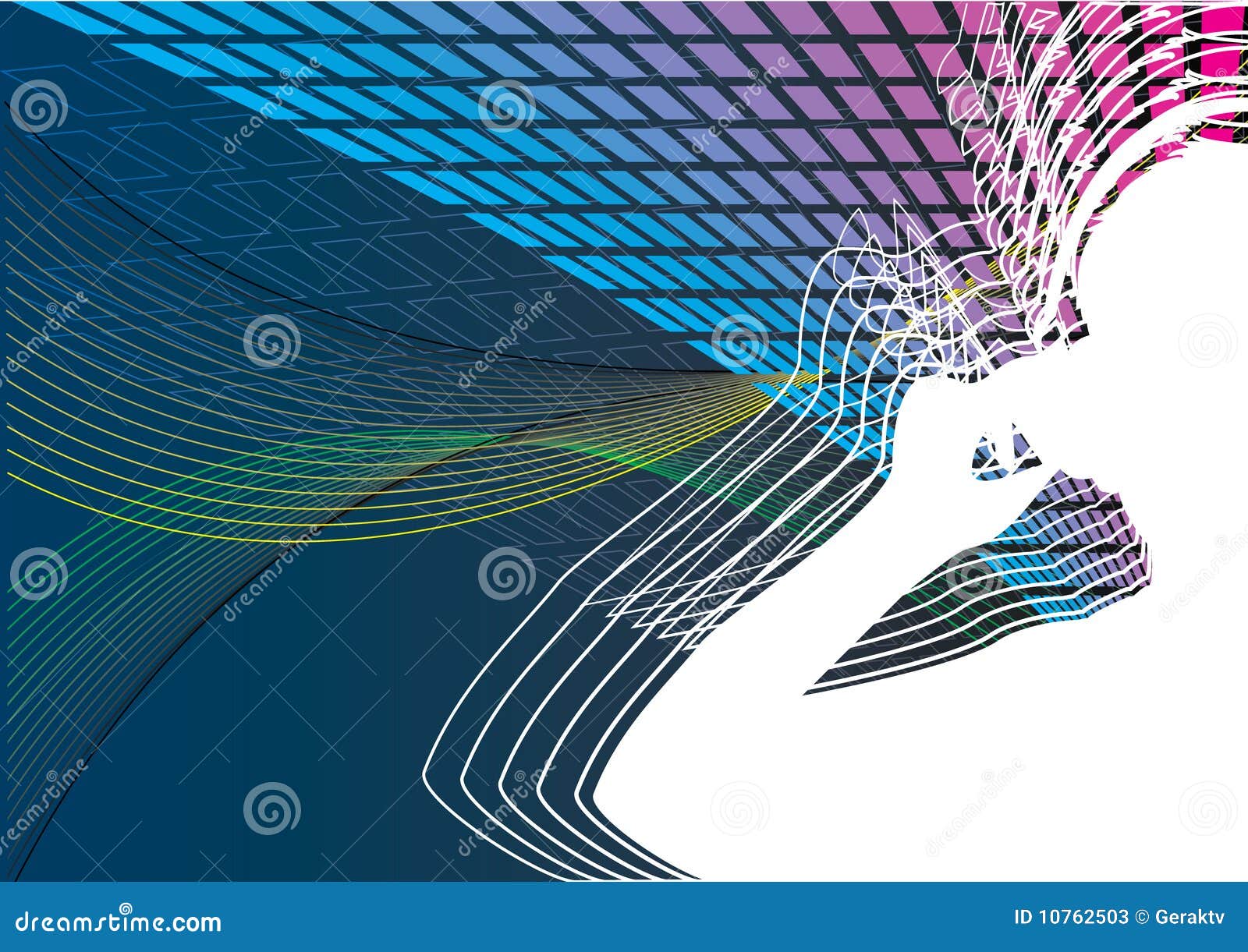 Abstract dj.Vector stock illustration. Illustration of adult - 10762503