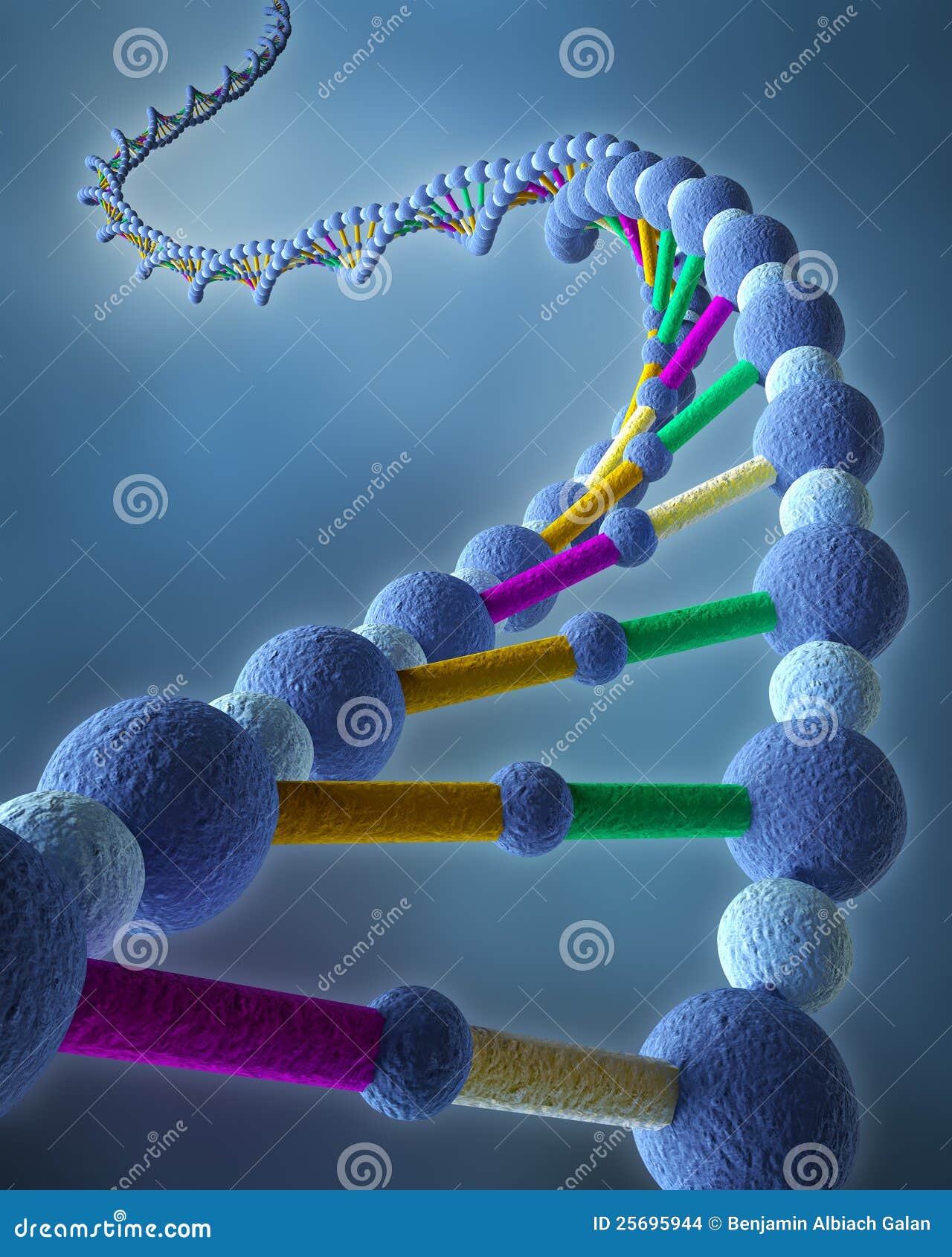 Abstract DNA Chains stock illustration. Illustration of cytosine - 25695944