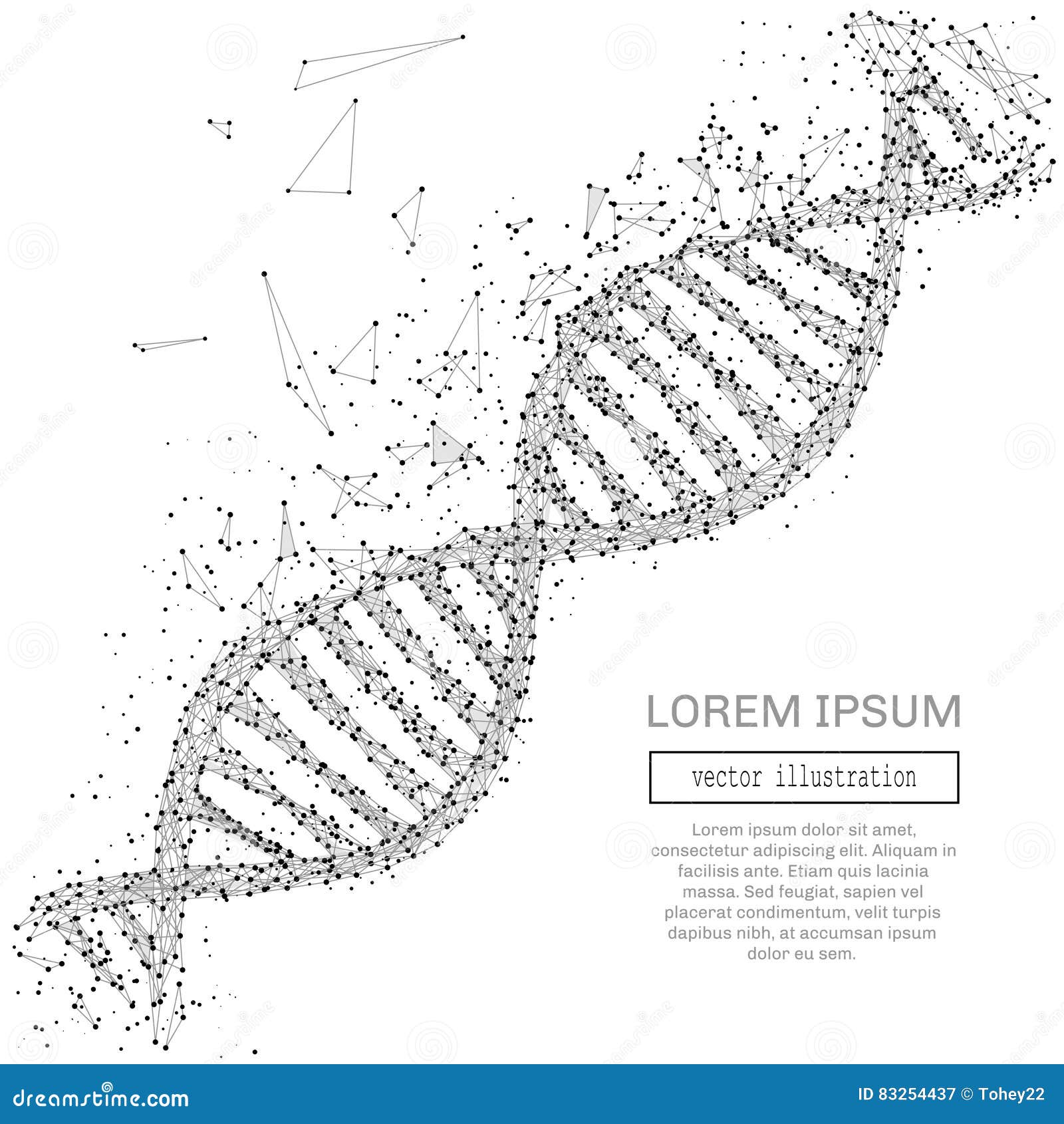 Abstract DNA concept stock vector. Illustration of geometric - 83254437