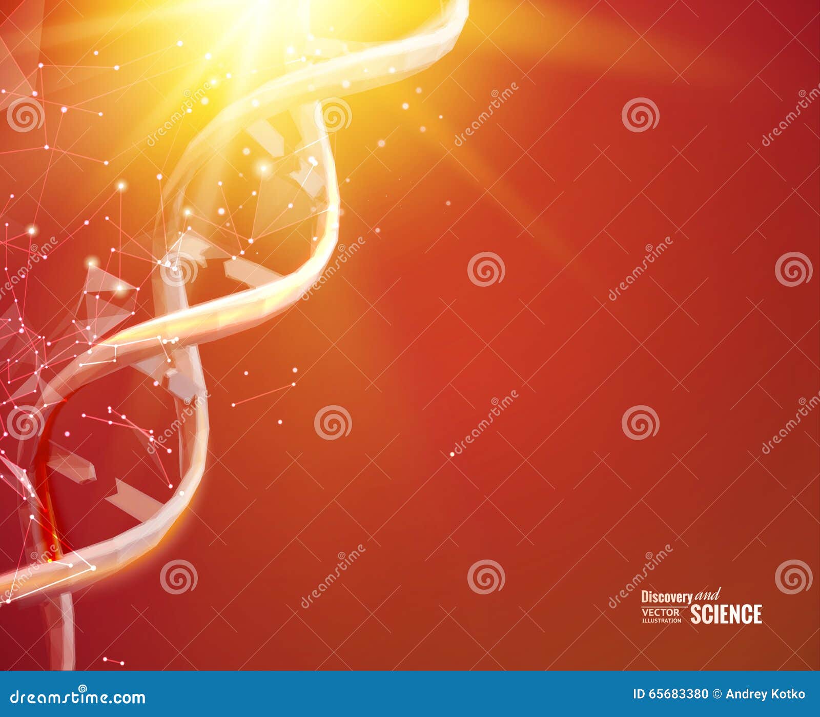 Abstract dna design. stock vector. Illustration of biology - 65683380