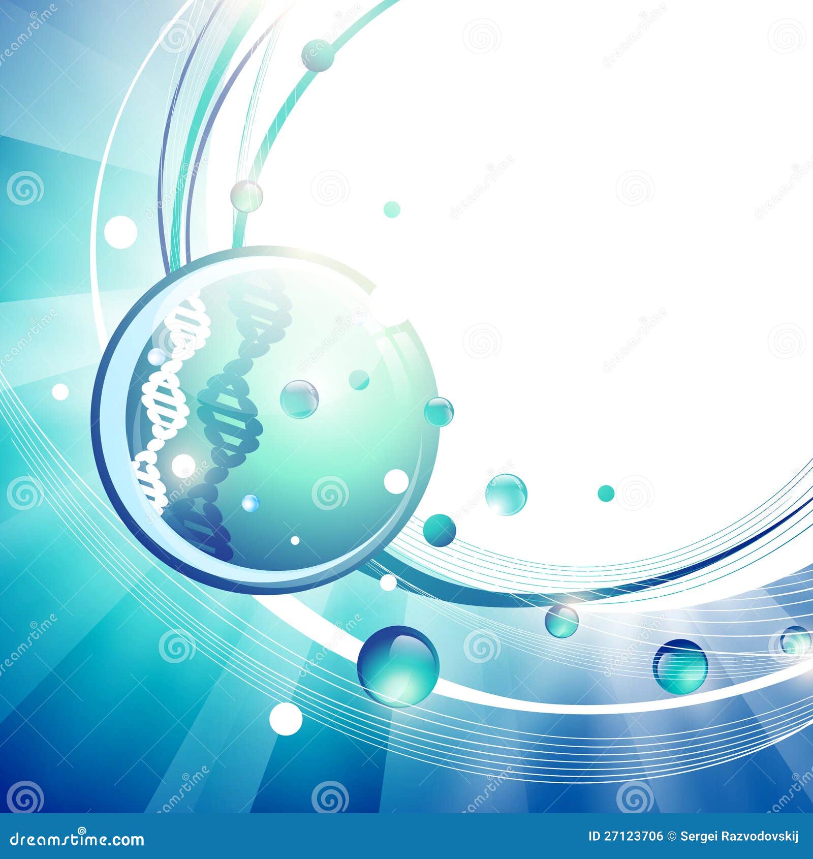 Abstract DNA Frame stock vector. Illustration of science - 27123706