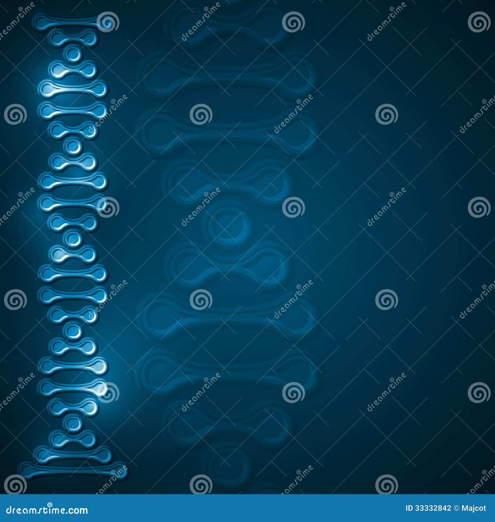 Abstract DNA, Futuristic Molecule Stock Vector - Illustration of ...