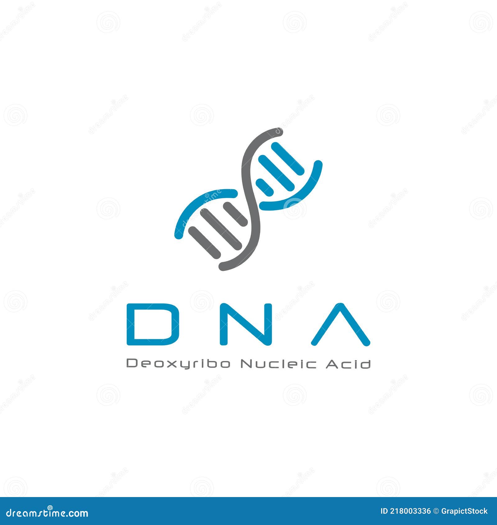 Abstract DNA Logo Design Concept Stock Vector - Illustration of ...