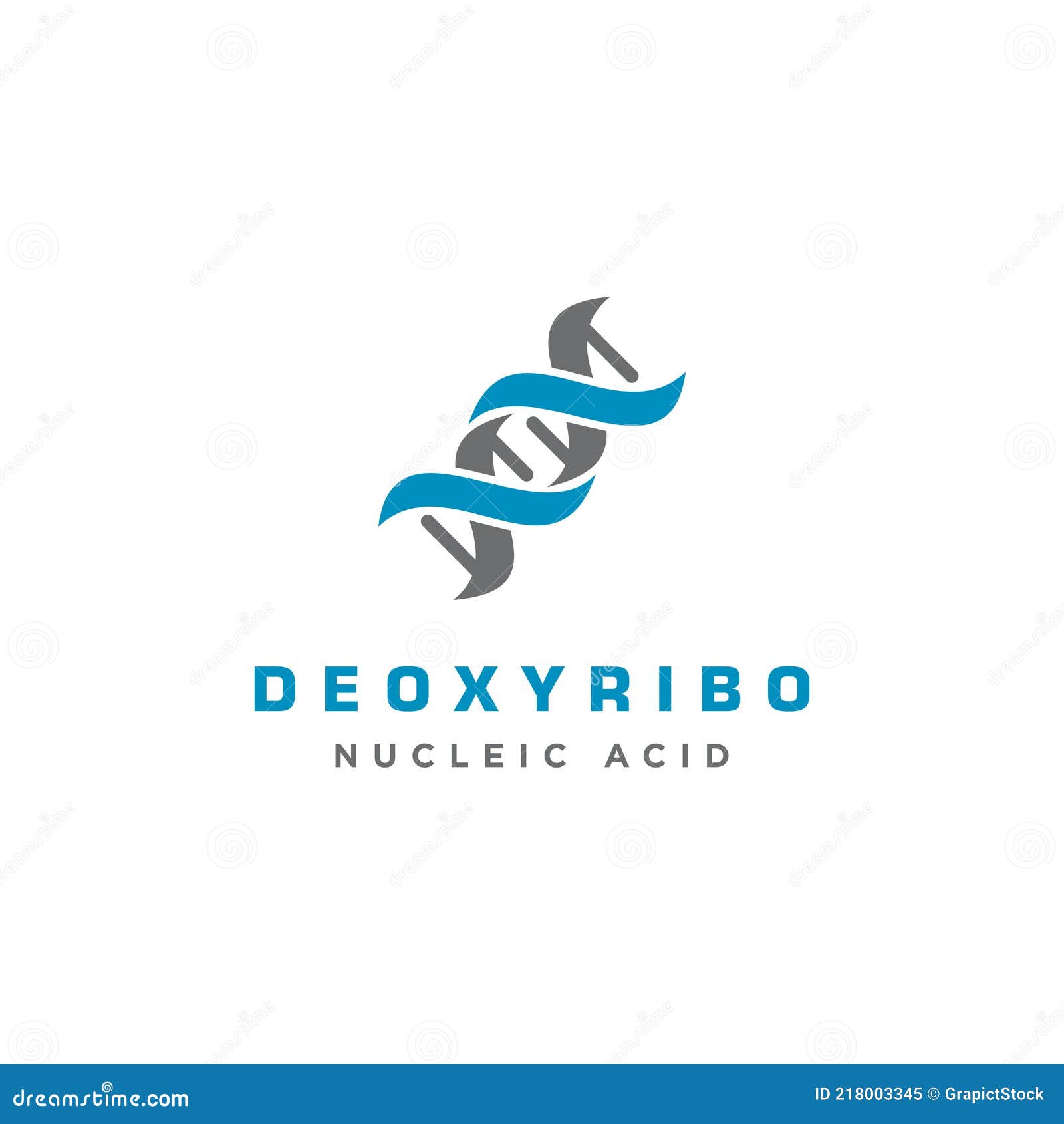 Abstract DNA Logo Design Concept Stock Vector - Illustration of ...