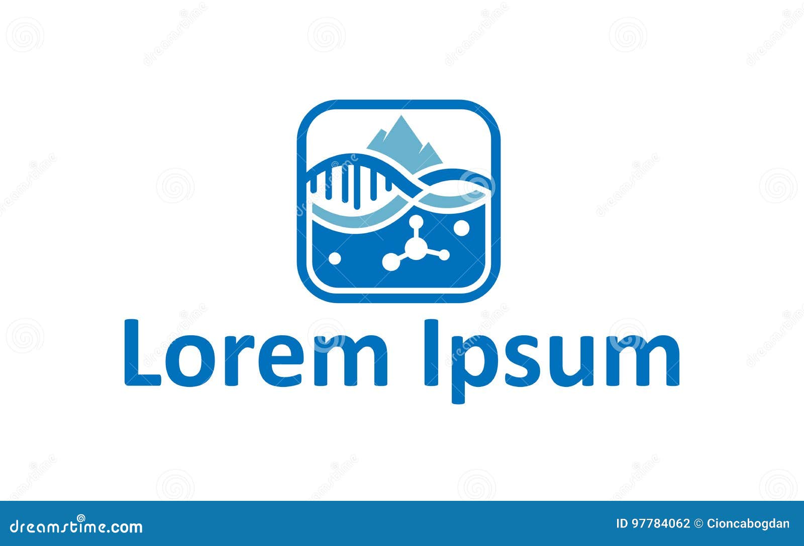 Abstract DNA Strand/Icon for Medicine and Rehabilitation Stock Vector ...