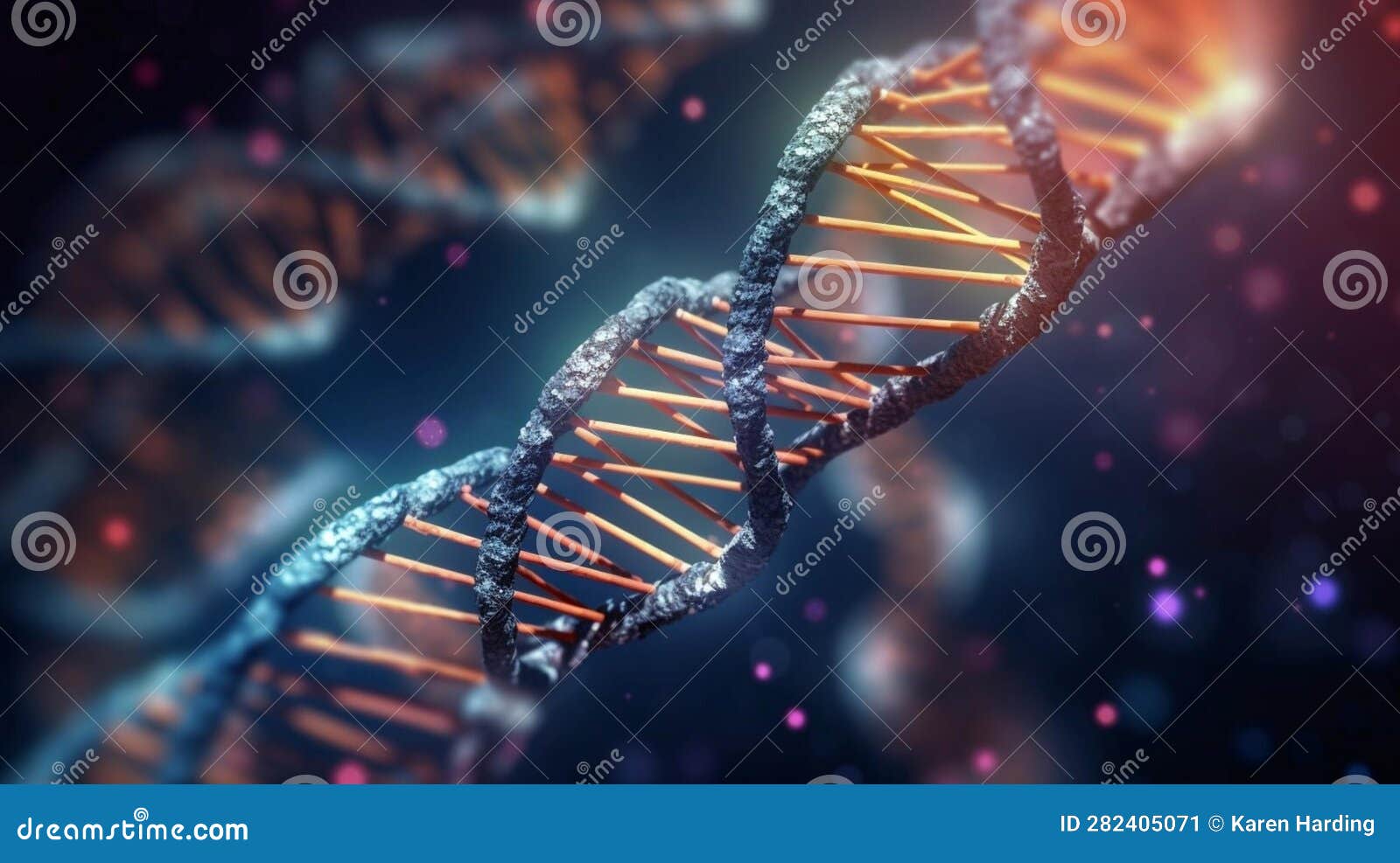 Abstract DNA String Concept Stock Illustration - Illustration of ...