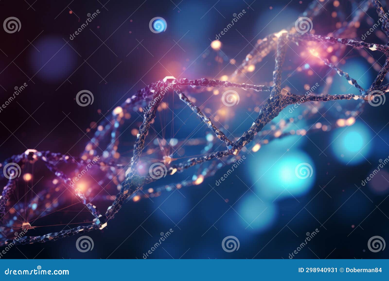 Abstract DNA Structure. Medical Science and Technology Stock Image ...