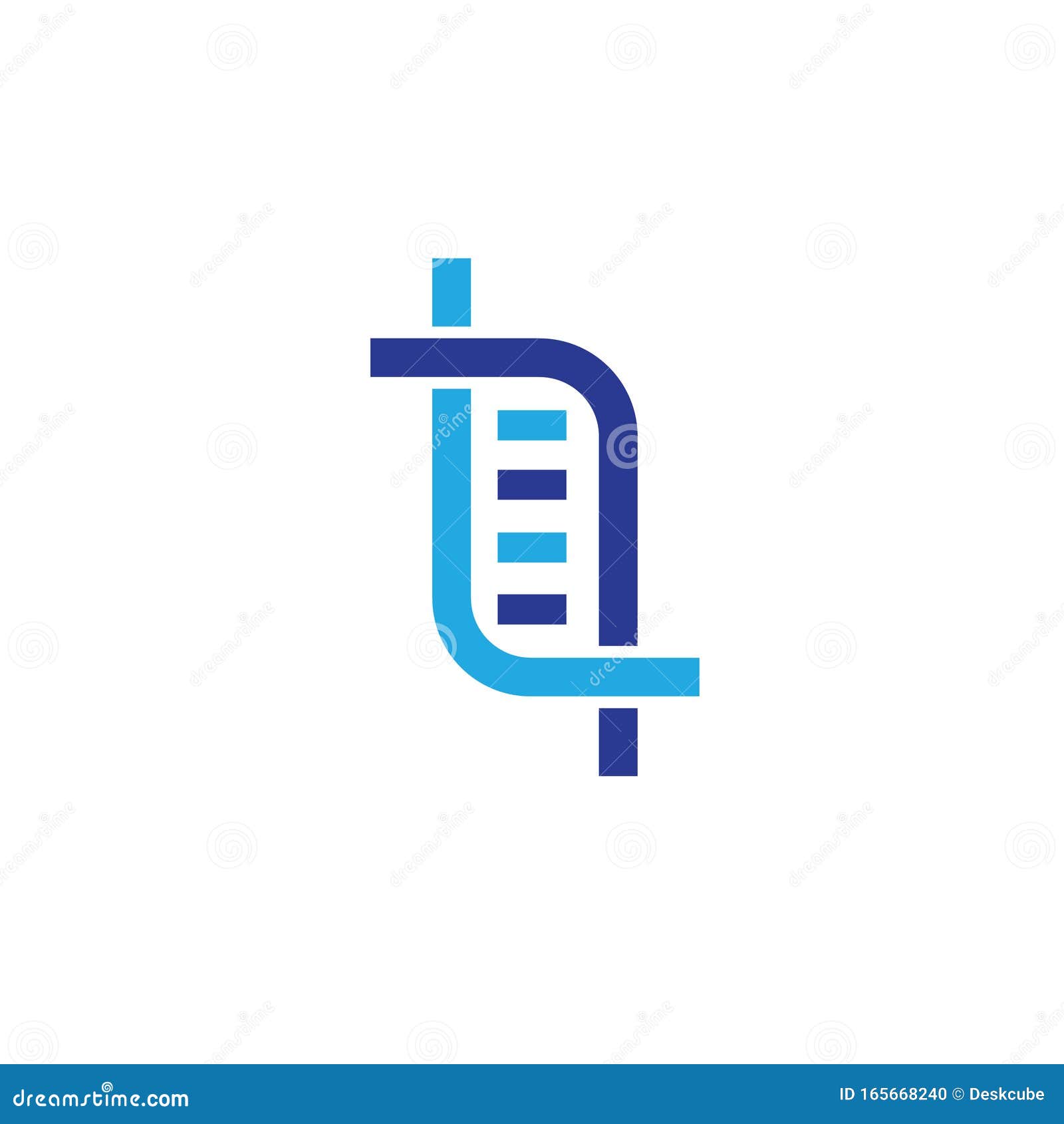 Abstract DNA Symbol. Vector Logo Design Stock Vector - Illustration of ...