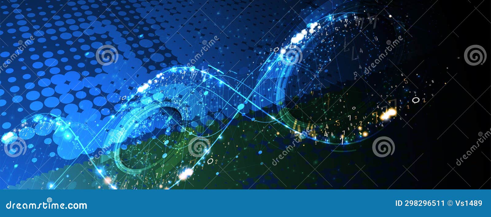 Abstract DNA Technology. Science Medical Concept. Futuristic Background ...