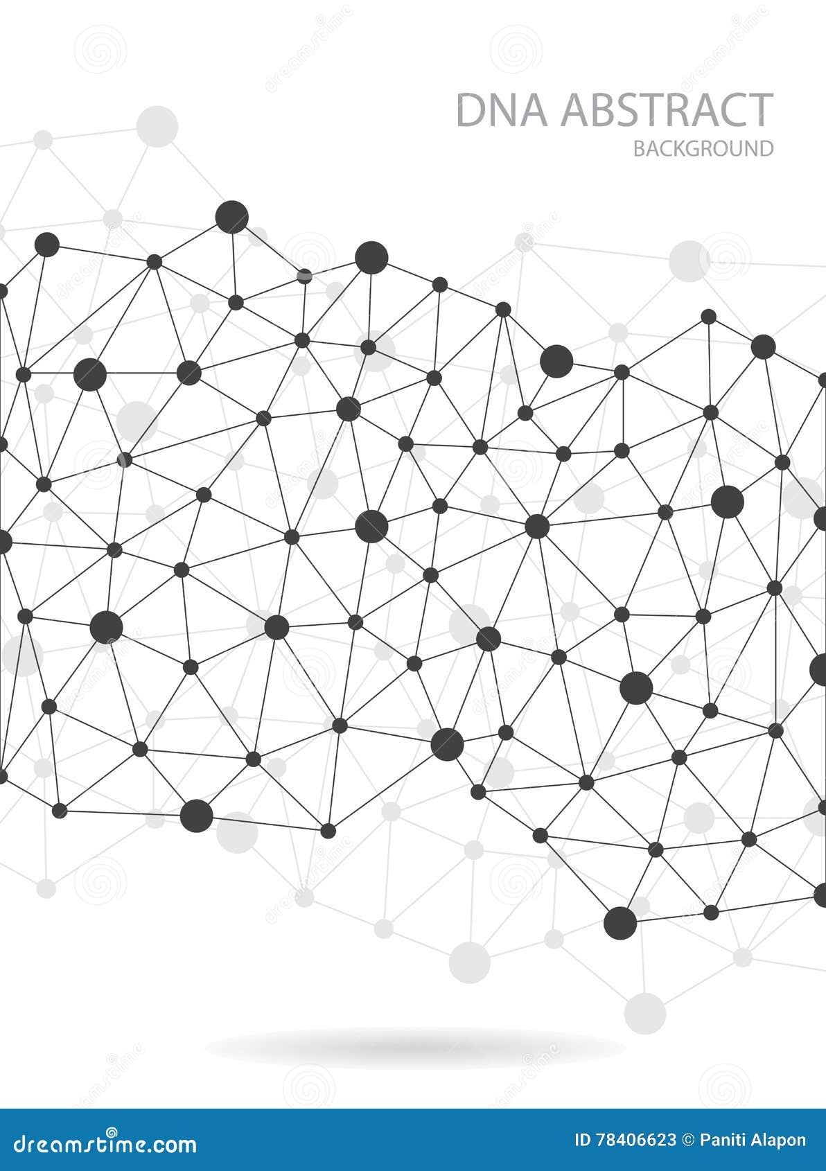 Abstract Dna Triangles Background Stock Vector - Illustration of ...