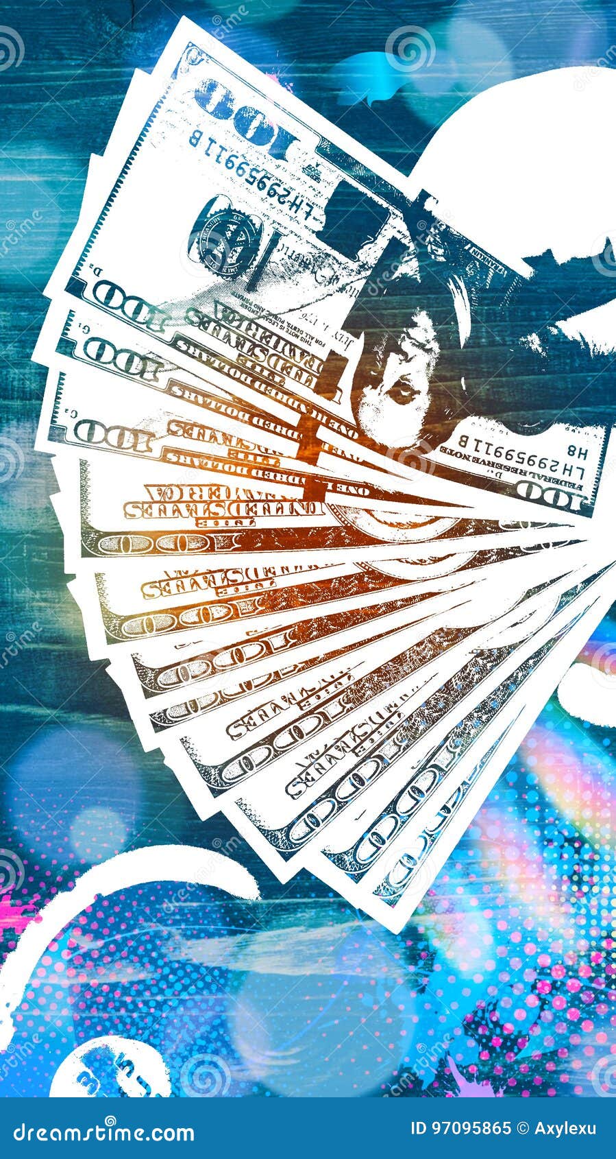 Abstract dollar background stock image. Image of grunge - 97095865