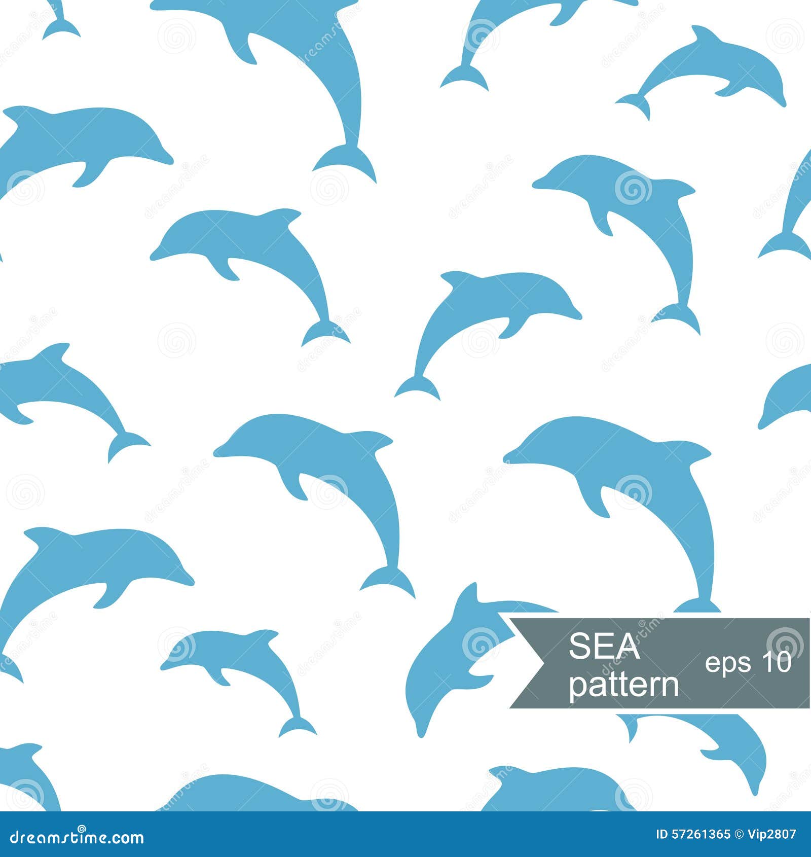 Abstract dolphin pattern stock vector. Illustration of cartoon - 57261365