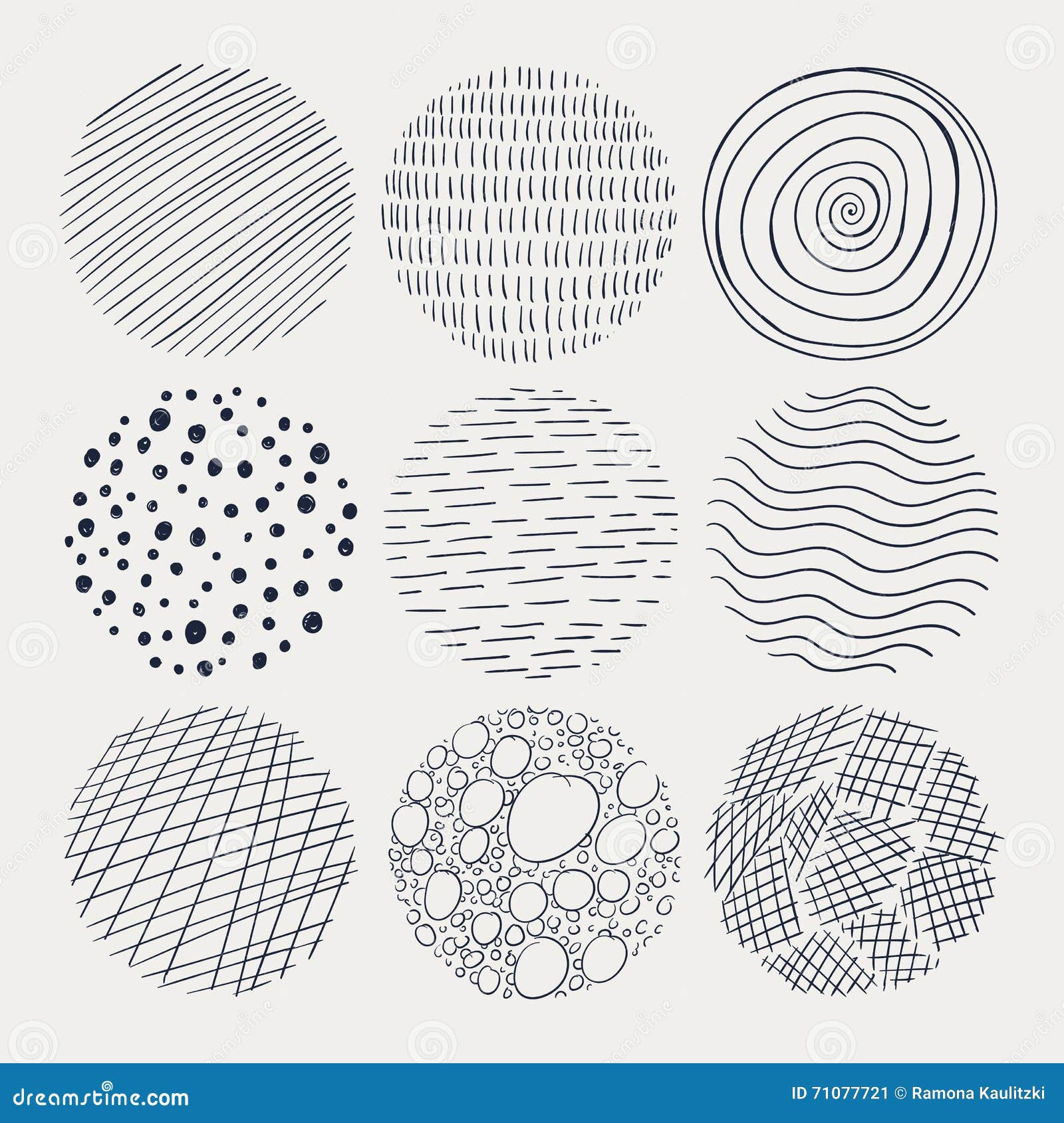 Abstract Doodle Circles stock illustration. Illustration of circles ...