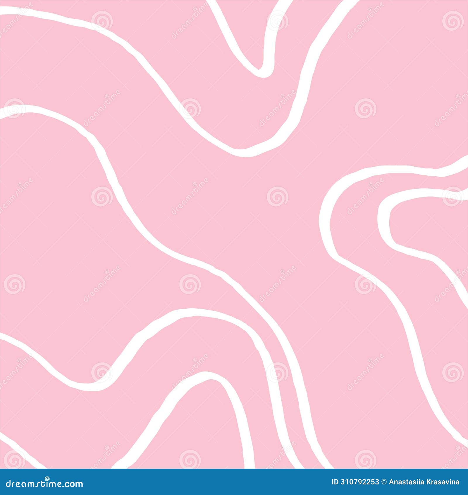 Abstract Doodle Grid with Pink Background. Squiggle and Scribble ...