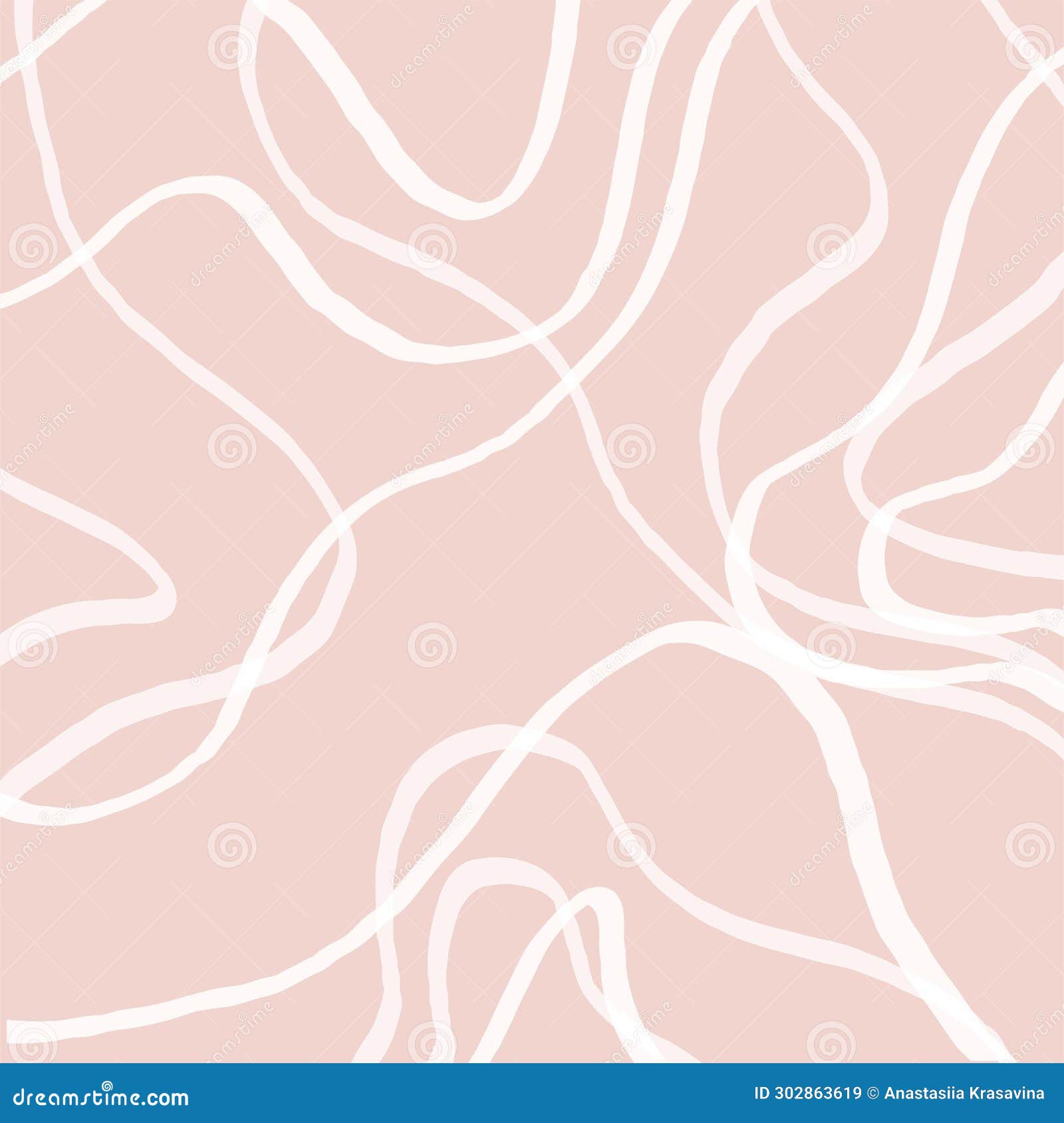 Abstract Doodle Grid with Pink Background . Squiggle and Scribble ...
