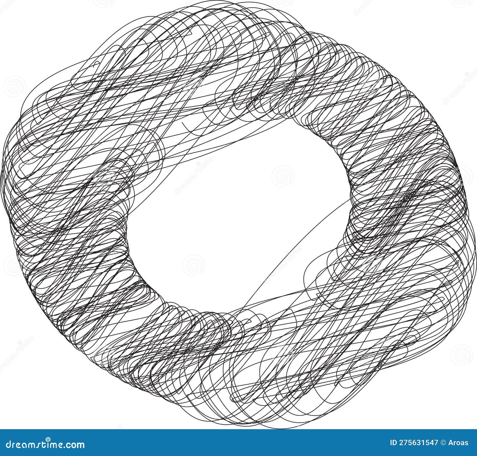 Abstract Doodle Letter o stock vector. Illustration of lettering ...