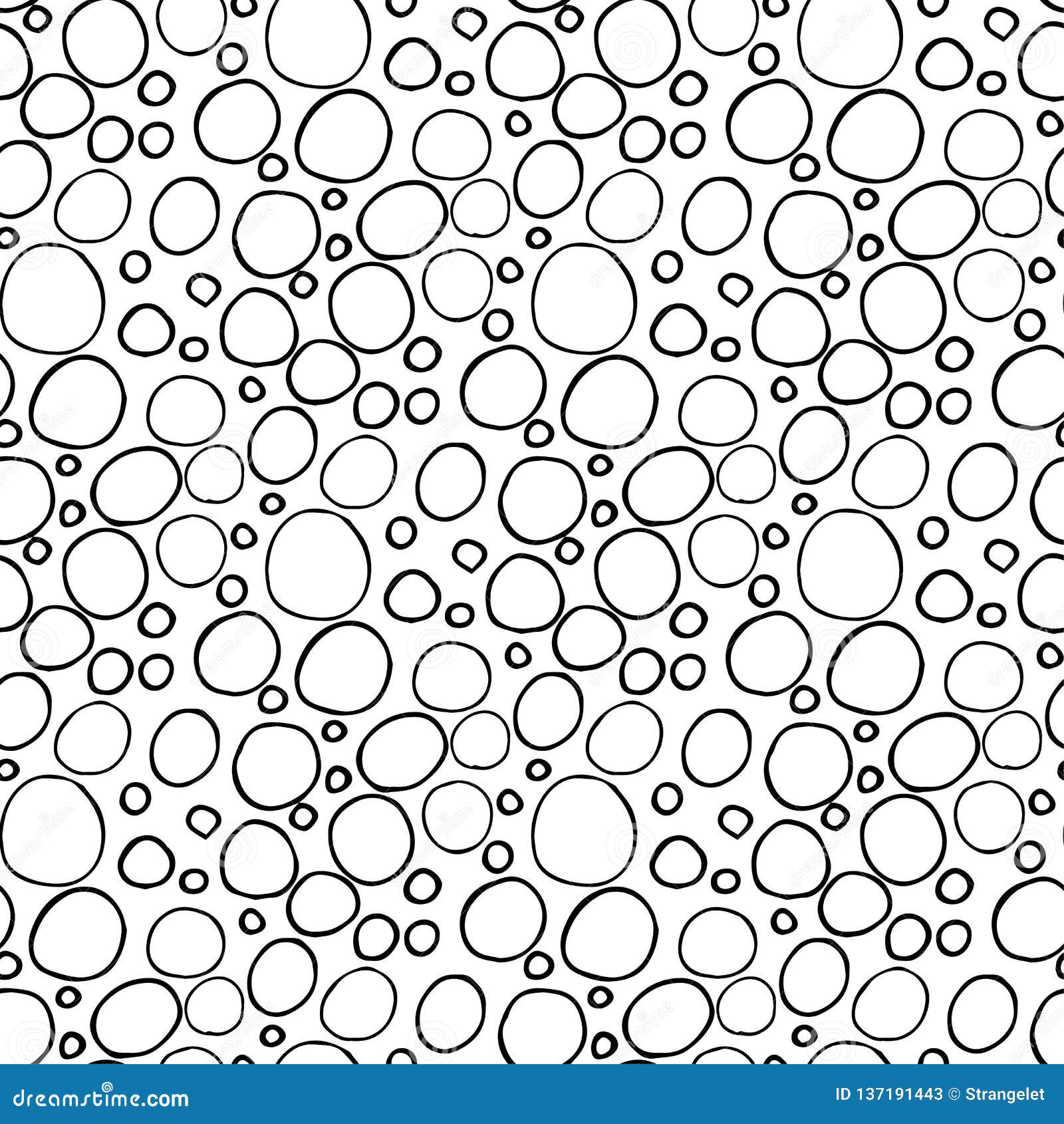 Abstract Doodle Monochrome Seamless Pattern with Circles Stock Vector ... Abstract Doodle Monochrome Seamless Pattern with Circles Stock Vector ...