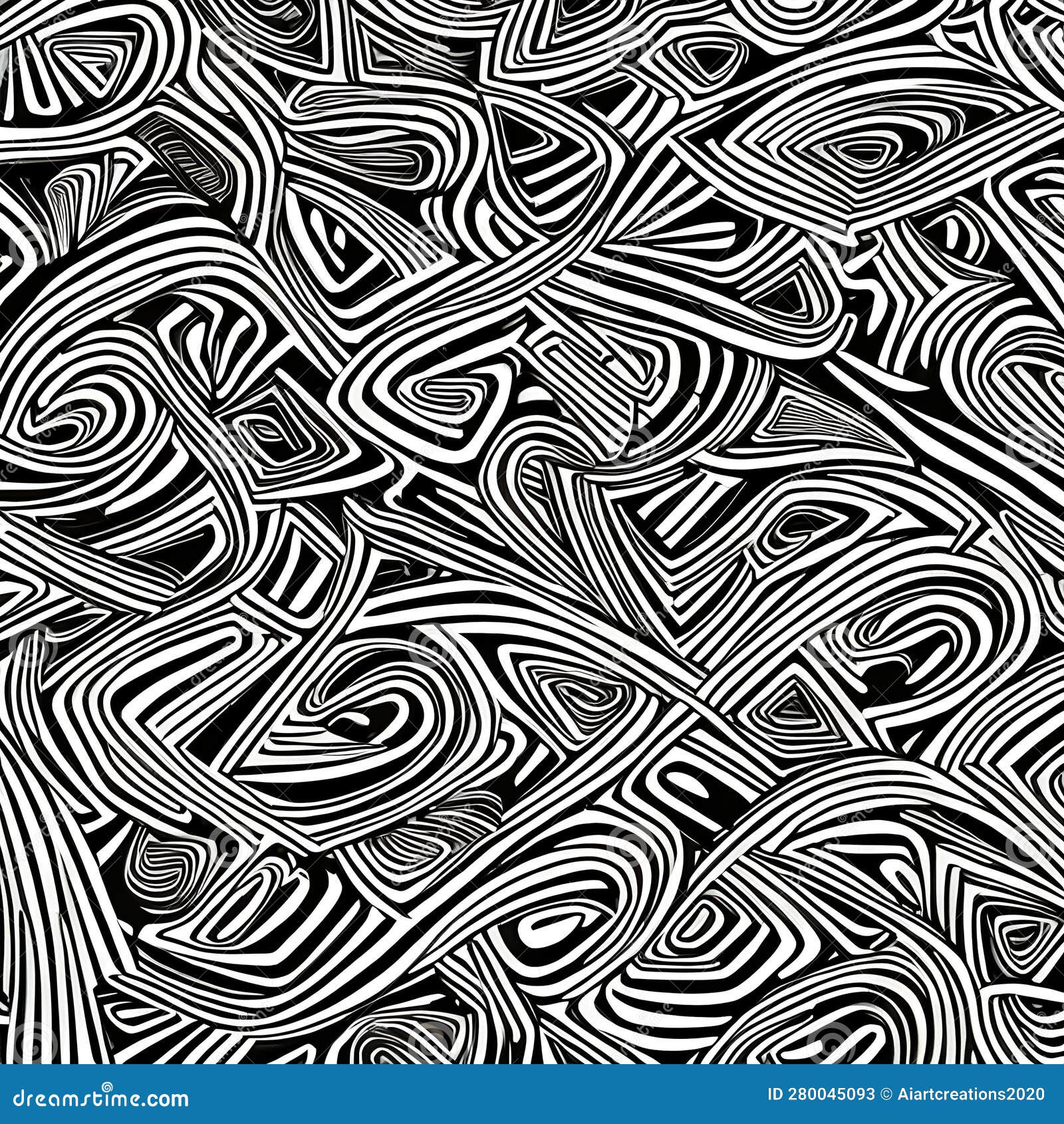 1684 Abstract Doodle Patterns: a Creative and Expressive Background ...