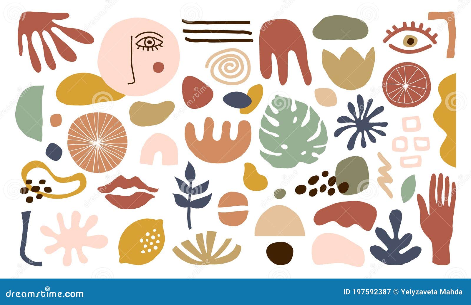 Cartoon Geometric Shapes Characters Vector Illustration | CartoonDealer ...