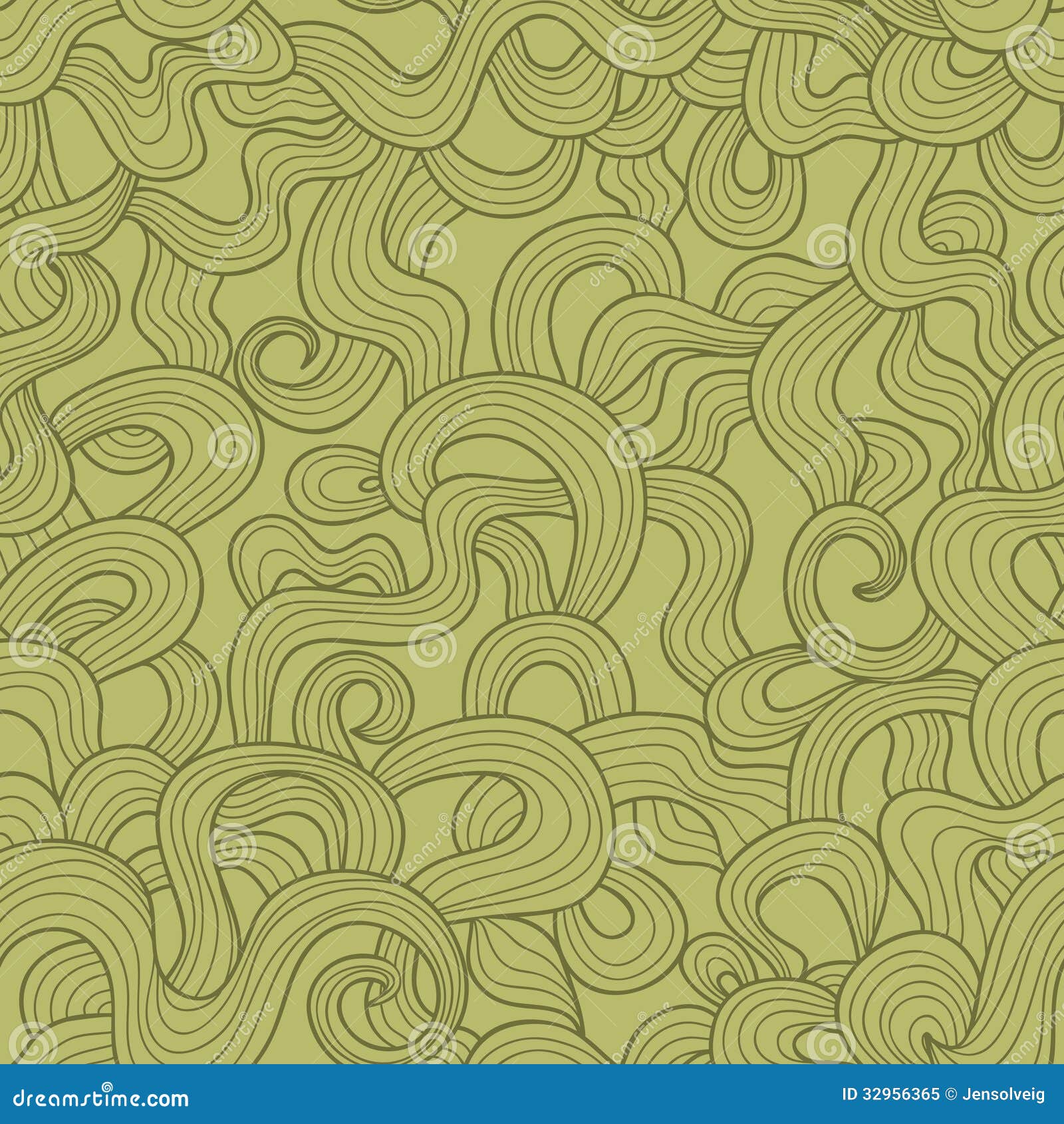 Abstract Doodle Threads Vector Seamless Pattern. Stock Vector ...