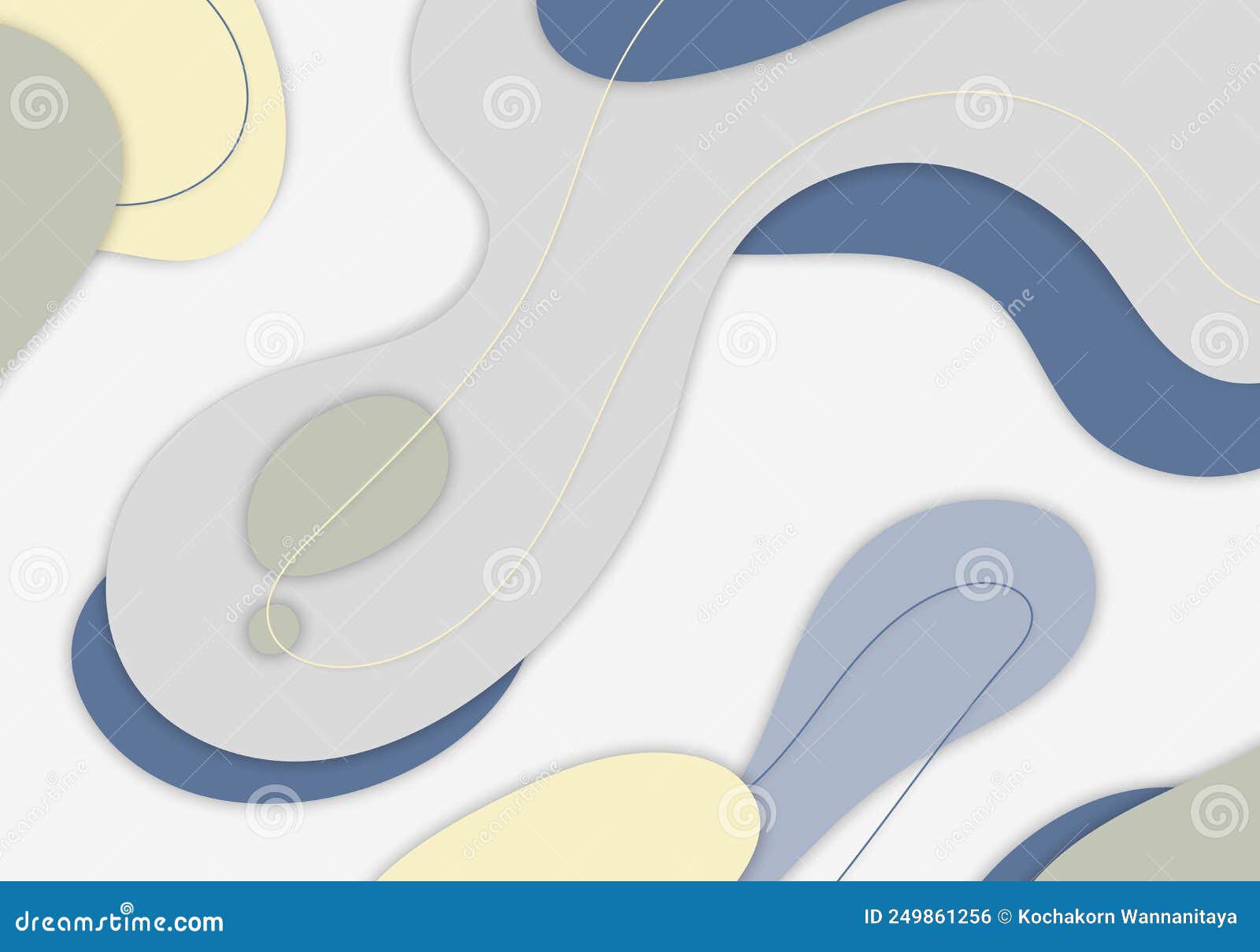 Abstract Doodles Hand Drawing Style Artwork Decorative Template ...