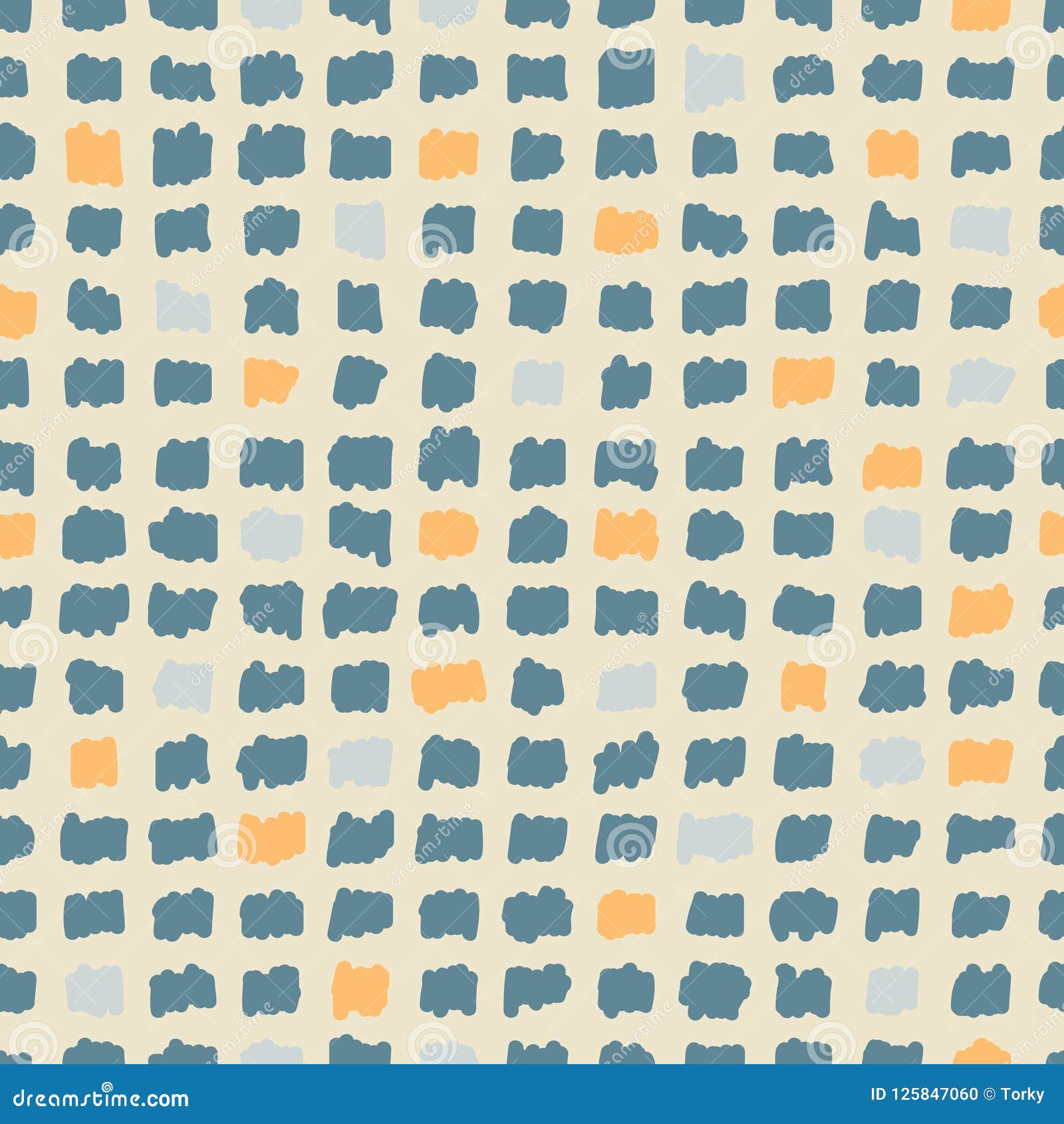 Abstract Doodles Seamless Pattern Stock Vector - Illustration of bright ...