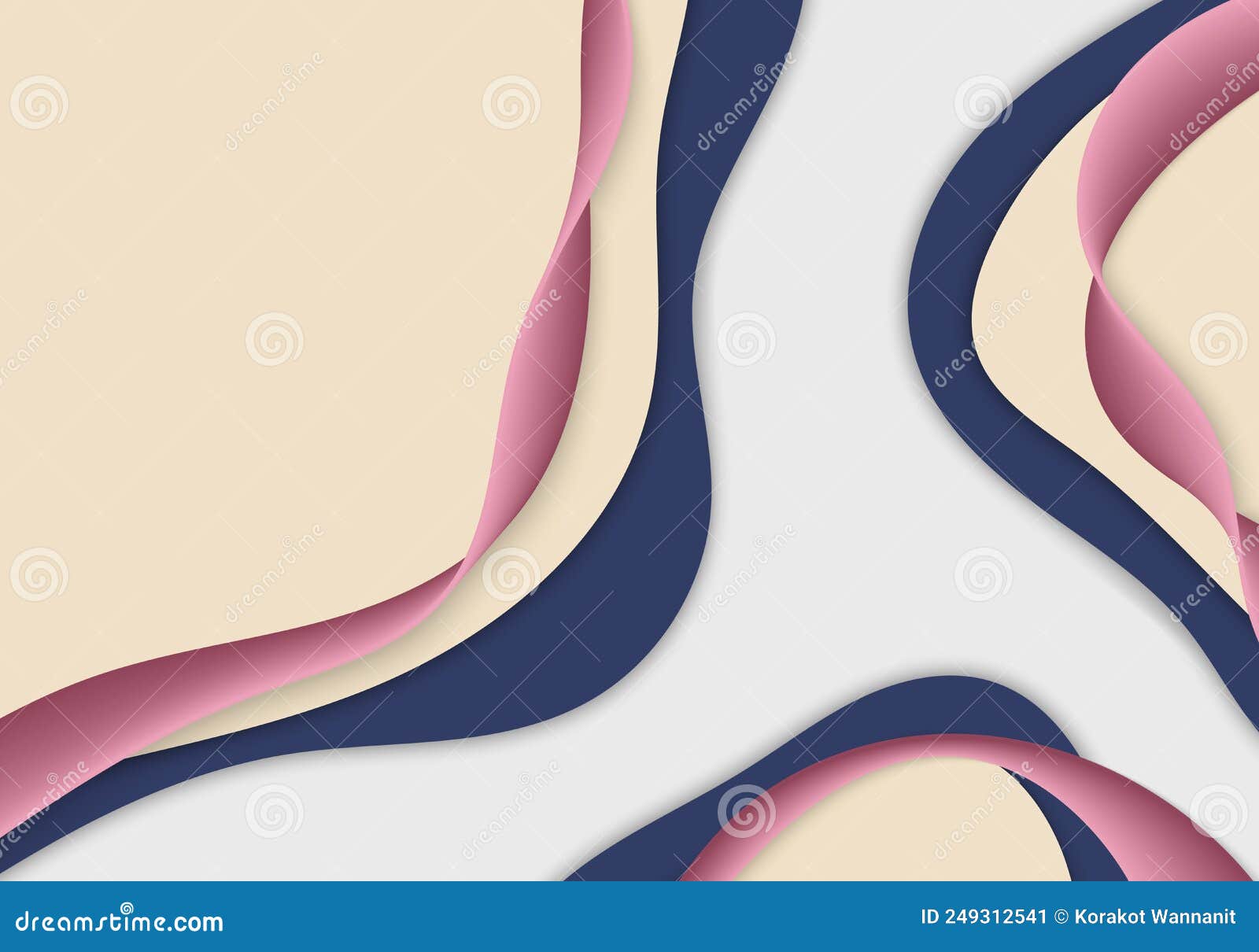 Abstract Doodles Template Design Overlap Decorative Artwork Stock ...