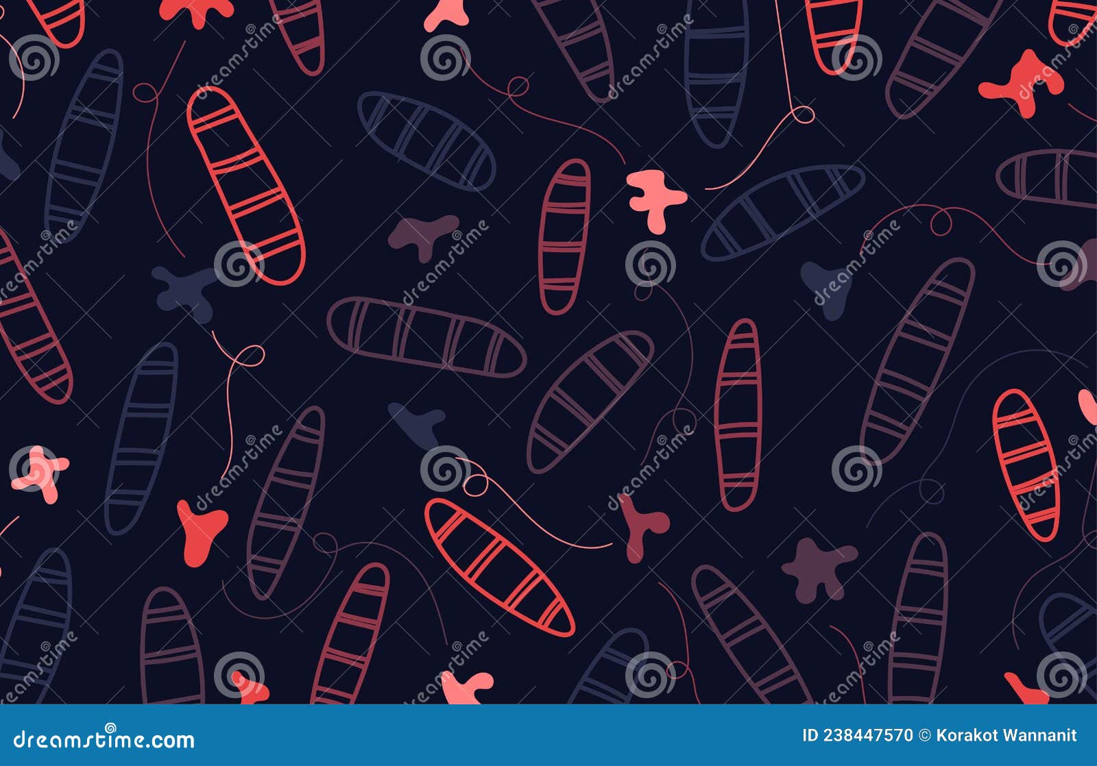 Abstract Doodles Template Overlapping Design Artwork. Free Hand Drawing ...